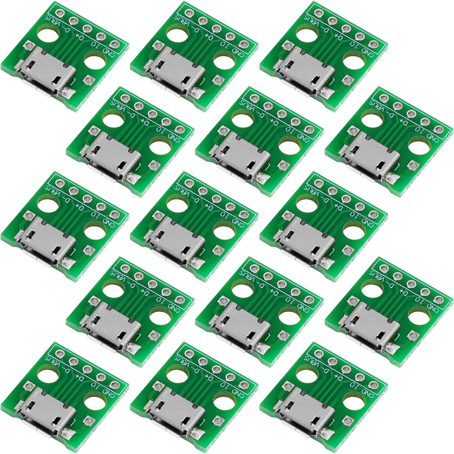 Amazon.com: MakerHawk 15 Pcs Micro USB to DIP Adapter 5 Pin Female ...