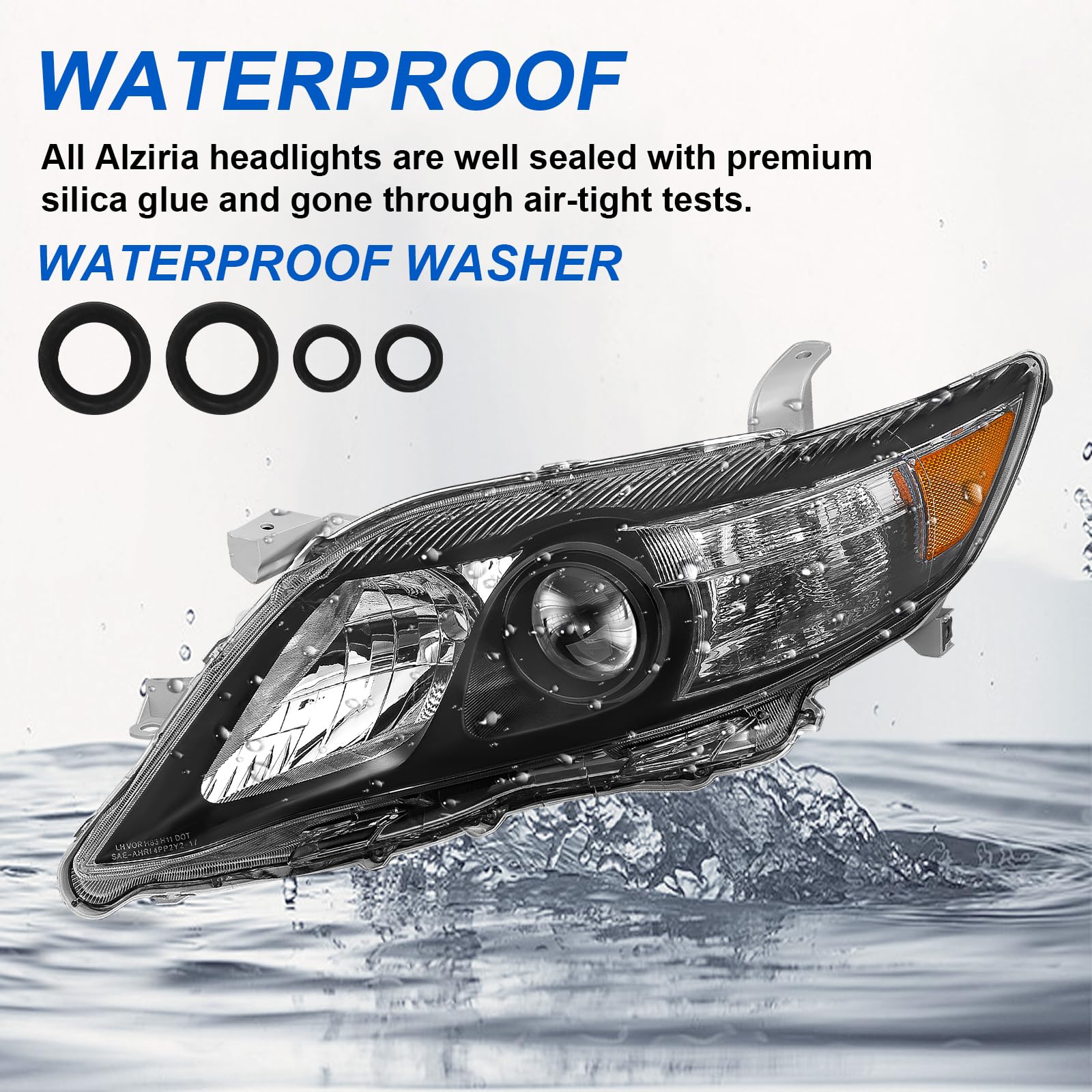 Snapklik.com : ALZIRIA Headlight Assembly Replacement For 2010 Toyota ...