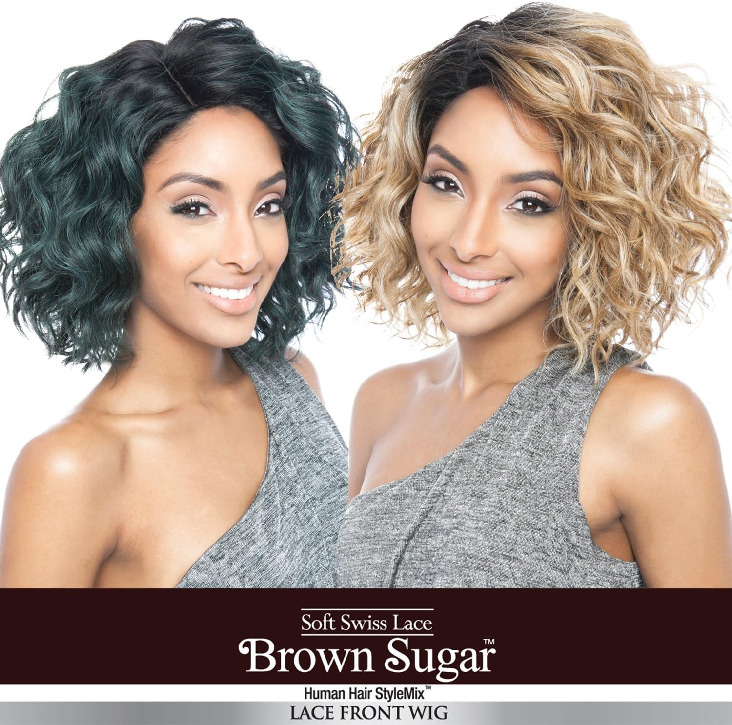 Amazon.com : ISIS Human Hair Blend Wig Brown Sugar BS120 (SR2/HONEYASH ...