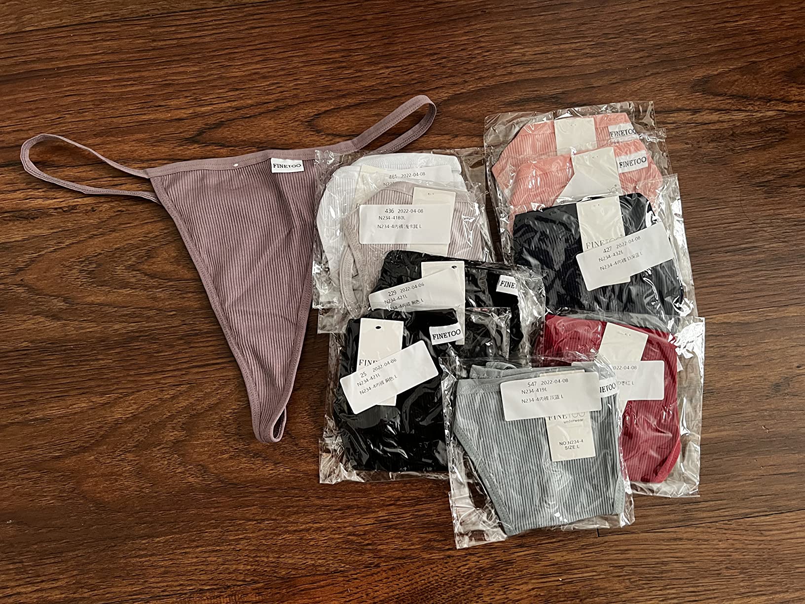 $4/mo - Finance FINETOO 10 Pack G-String Thongs for Women Cotton ...