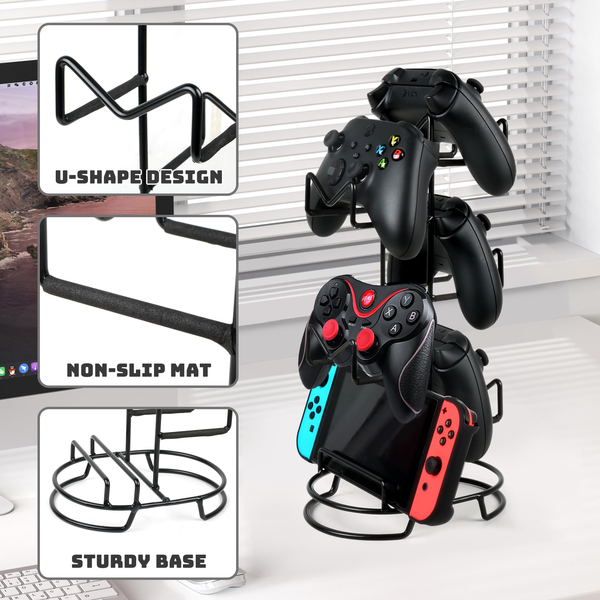 Snapklik.com : Alyoen 5 Tier Xbox Controller Stand, Game Holder