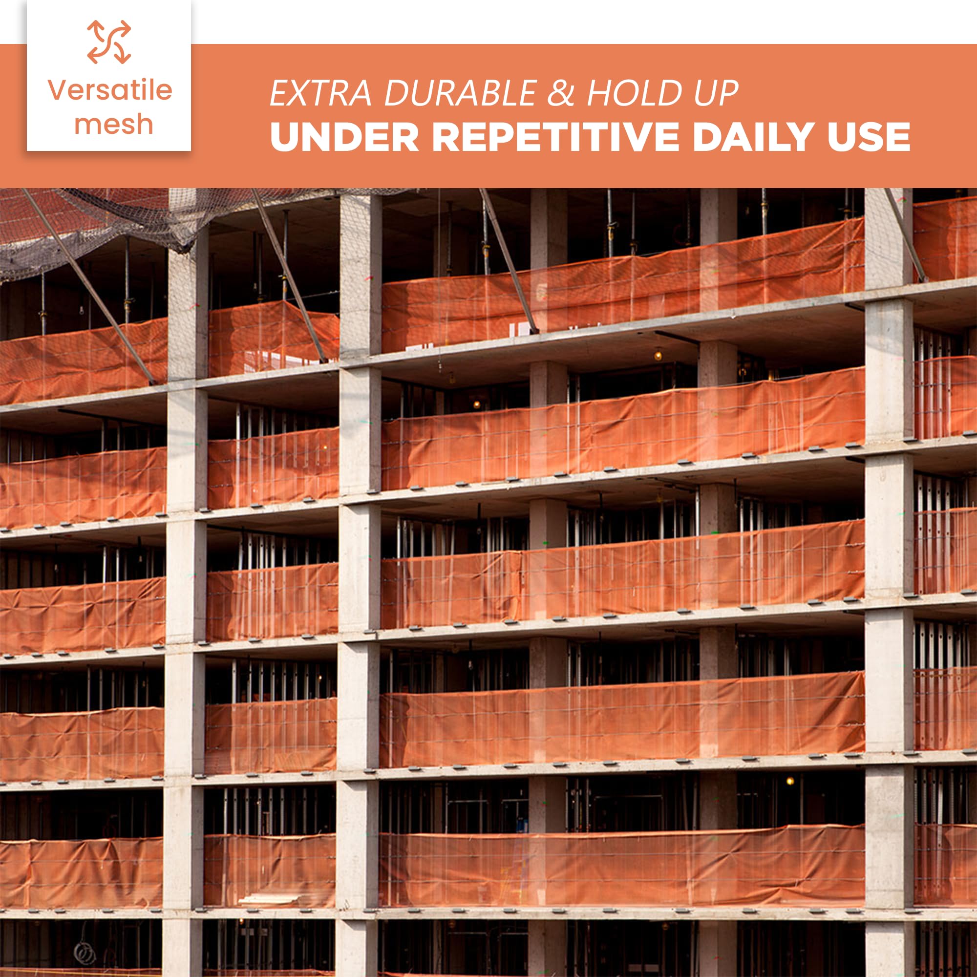 Snapklik.com : Tarps Now Construction Safety Debris Netting Rolls, (4 X ...