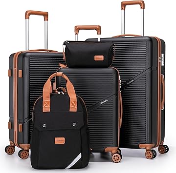 Amazon Cosbarn Luggage Sets 5 Piece Suitcases With Wheels