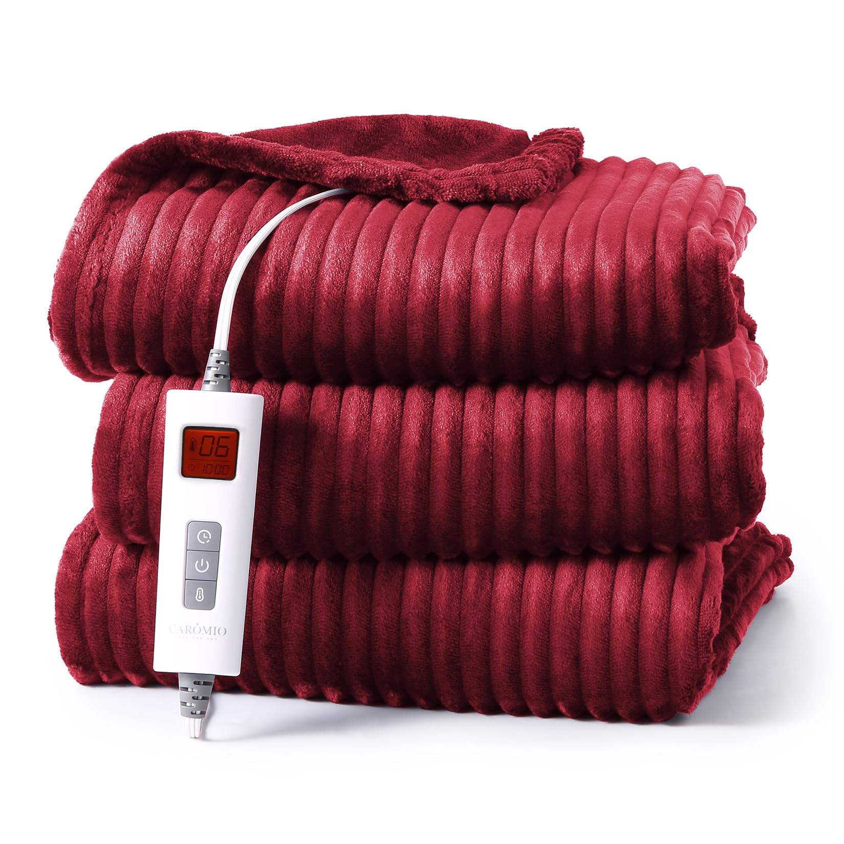 Amazon.com: CAROMIO Heated Throw Blanket Electric 50x60 Inch - Soft ...