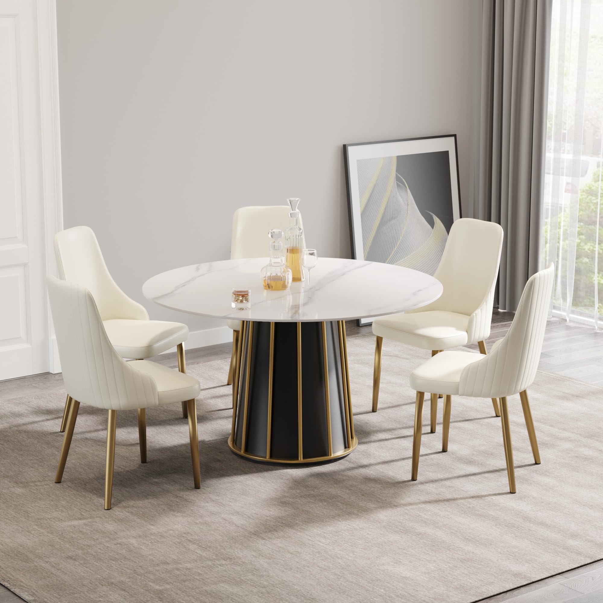 8 Person Round Dining Room Table And Chairs Kemble 8 Seater Rattan