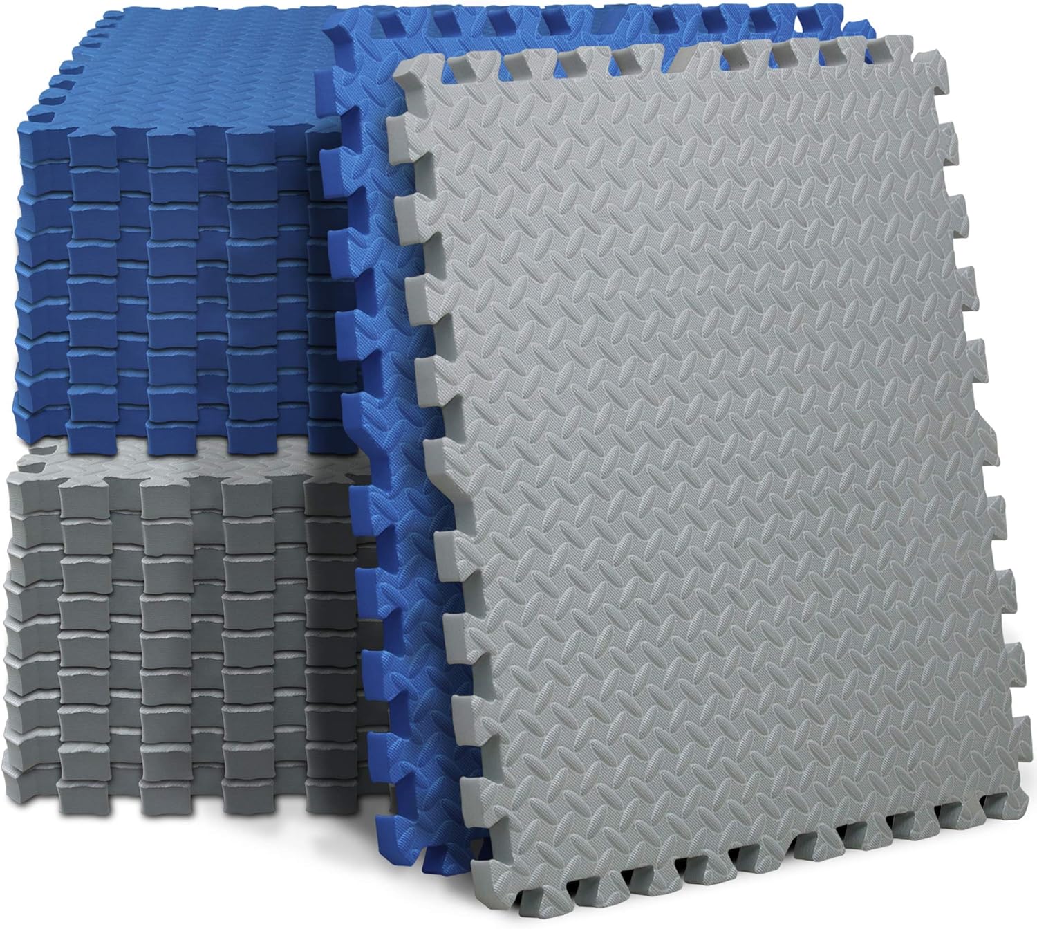 Amazon.com: STOZM Foam Floor Interlocking Mats with Borders Cover ...