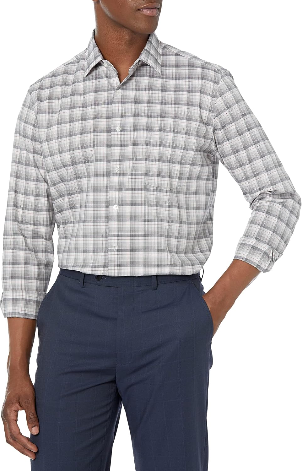 Van Heusen Men's Dress Shirt Regular Fit Stain Shield Stretch