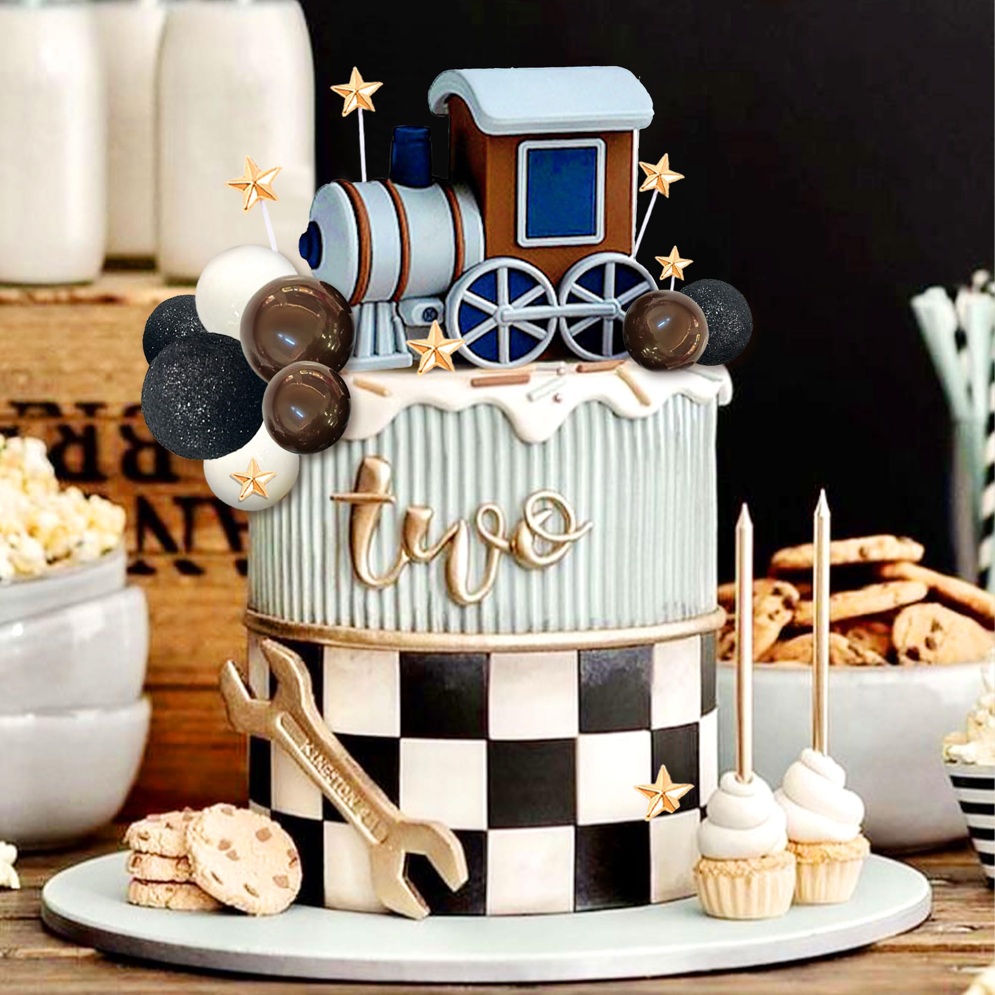 Snapklik.com : Vintage Train Cake Decoration Train Cake Topper Train ...