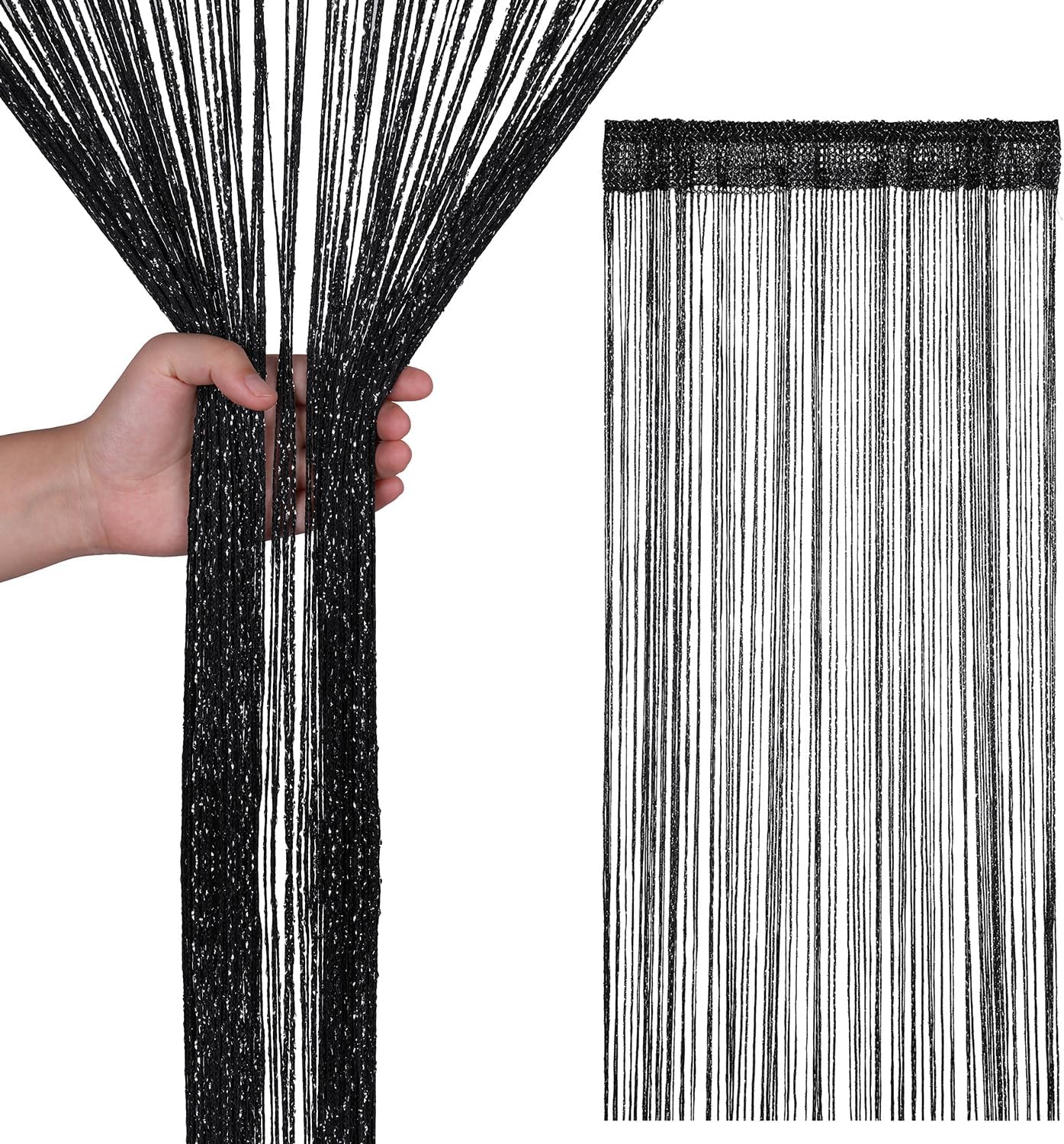 Thboxes String Door Curtains, Backdrop Curtain, Glitter Fly Screens for ...