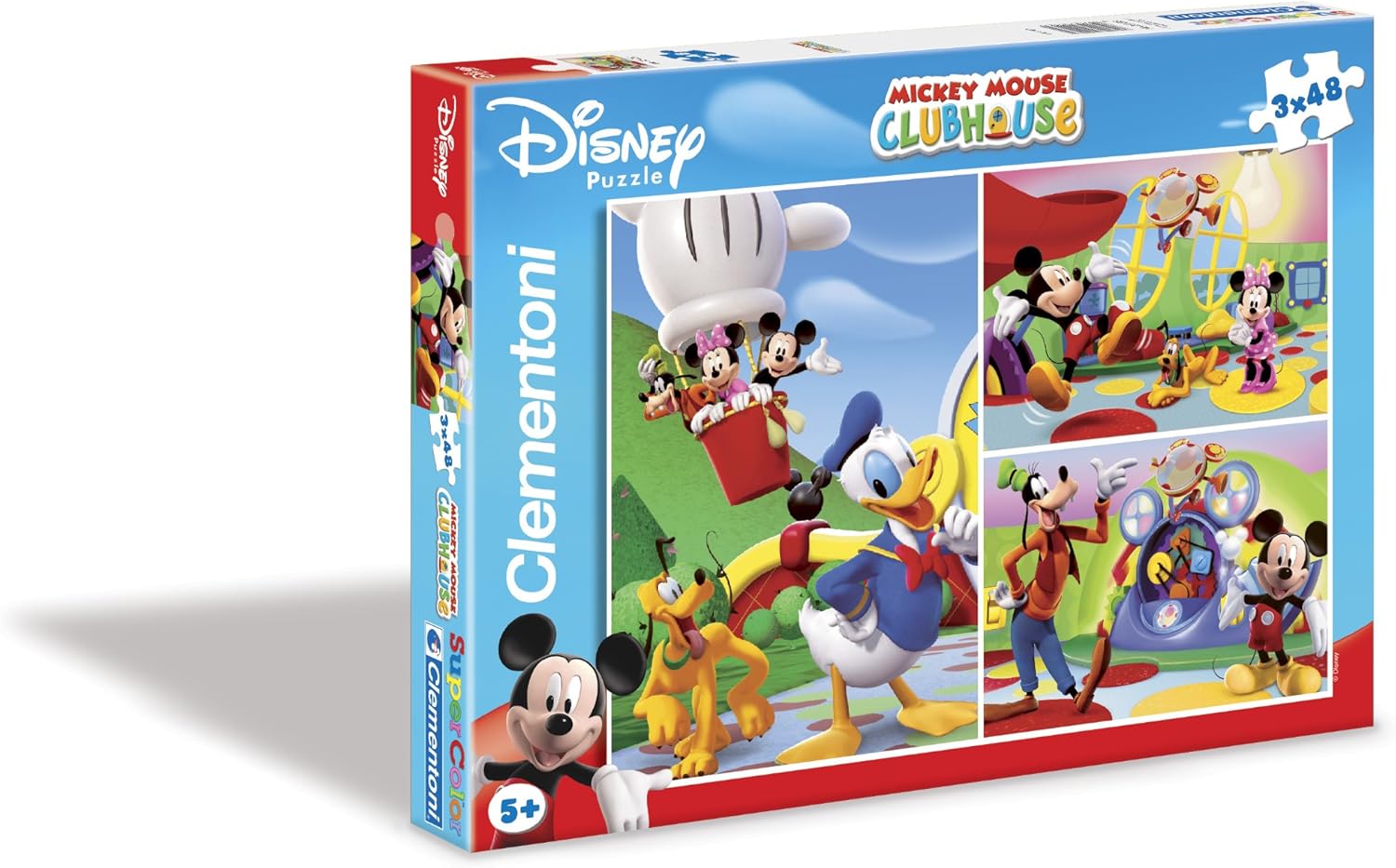 Clementoni 3 x 48-Piece Jigsaw Puzzle Mickey’s House – BigaMart
