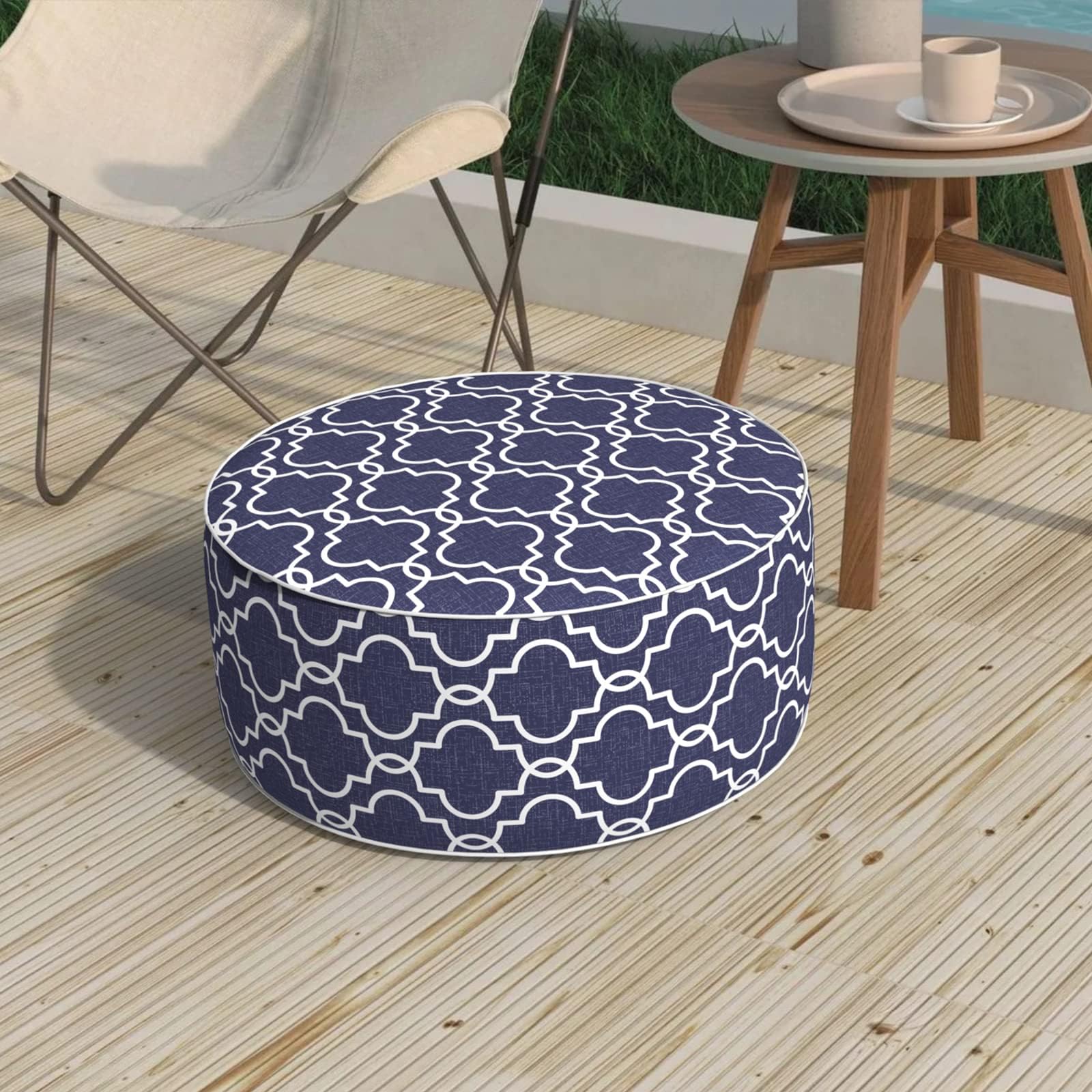 Amazon.com: Melody Elephant Inflatable Stool Ottoman Pouf, All Weather ...