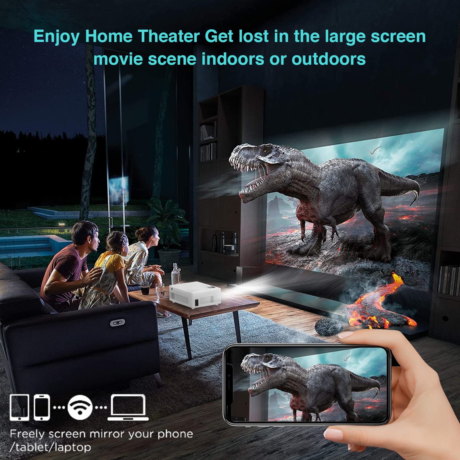 Proyector WiFi Vecupou 8500,...B09J8GFBNT | Encarguelo.com