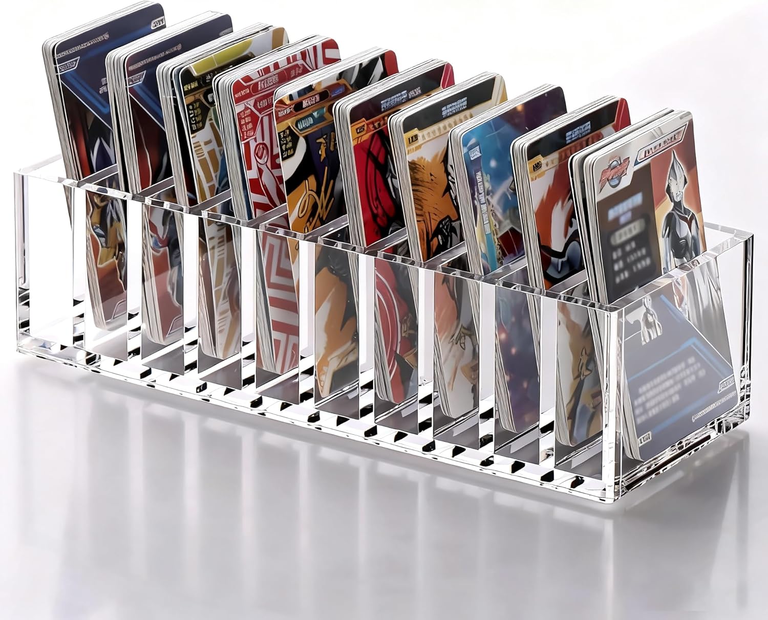 Amazon.com: YUXUN Business Card Storage Holder,10 Compartment Organizer ...