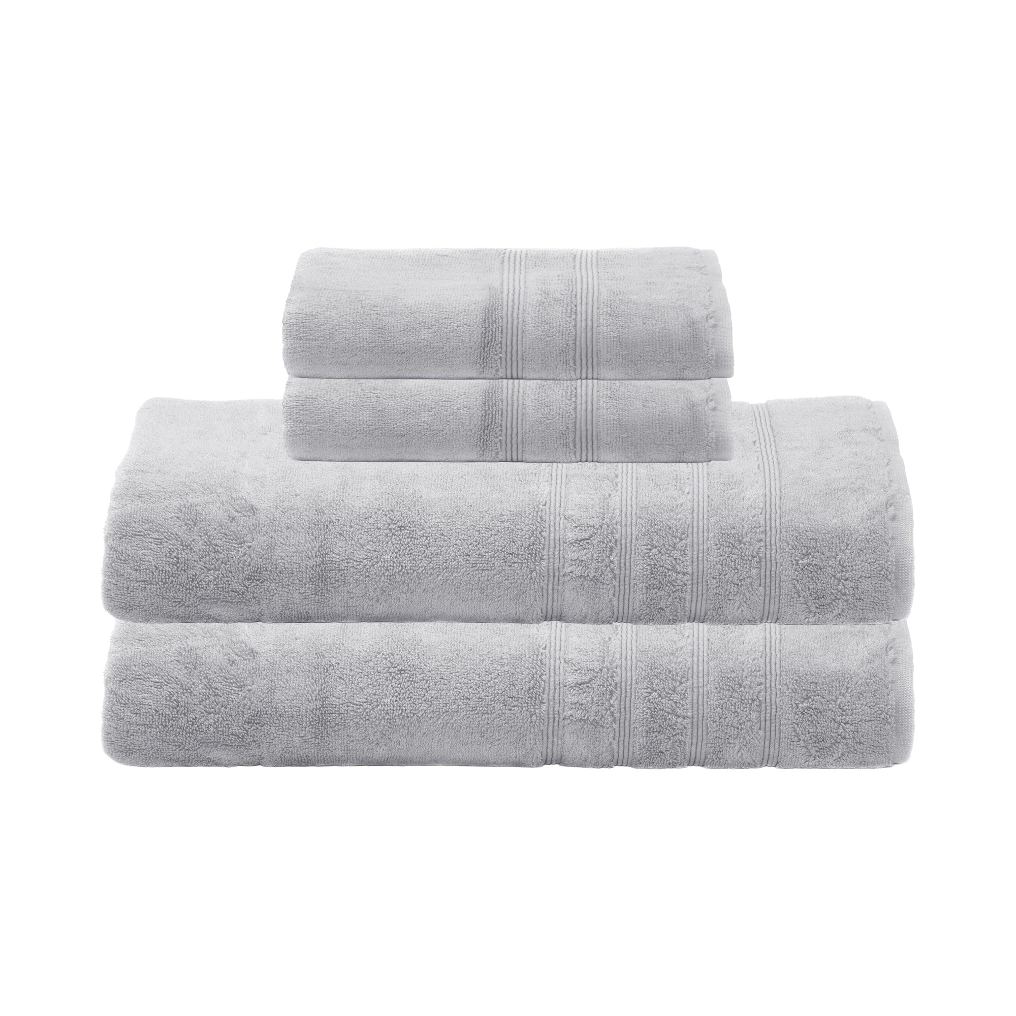 Mosobam 700 GSM Hotel Luxury Bamboo 4pc Extra Large Bathroom Set, Light ...