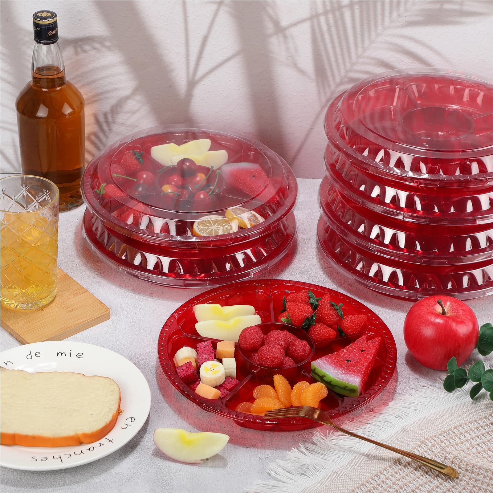 Snapklik.com : Rtteri 18 Pcs Round Catering Trays