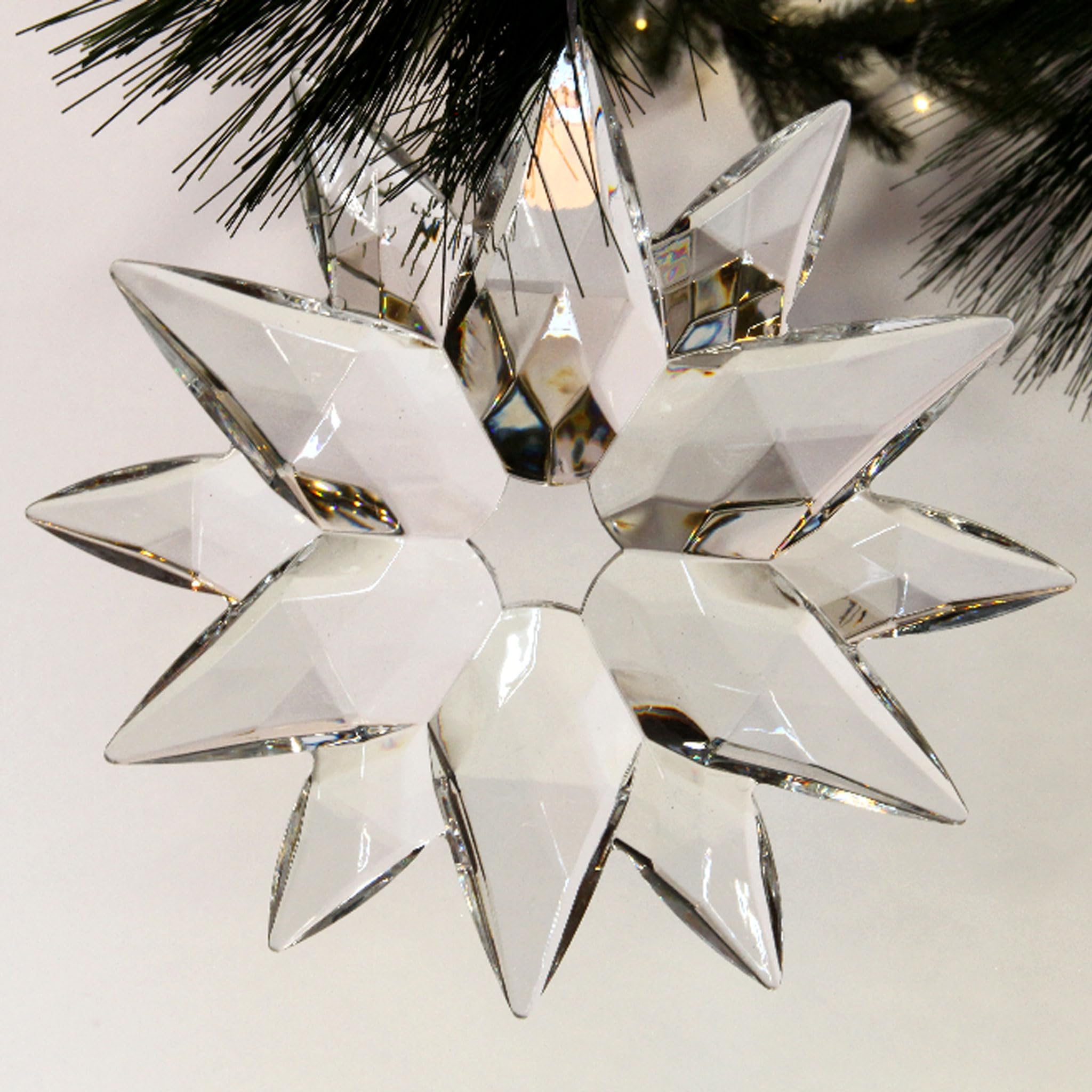 Amazon.com: Large Snowflake Decorations - Set of 5 Clear Acrylic Large ...