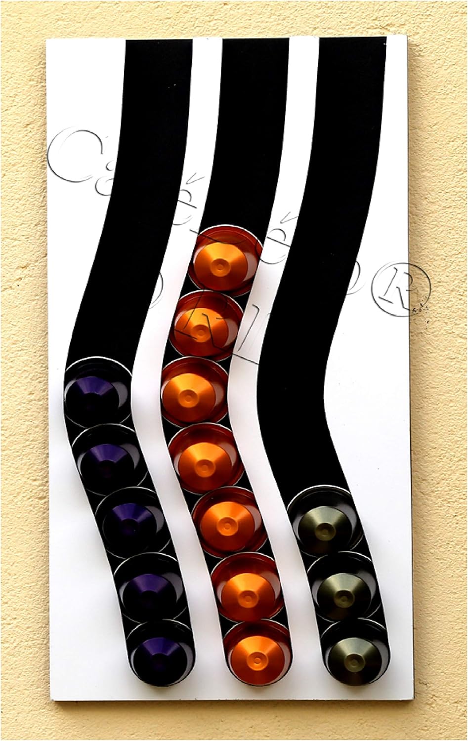 cafedeco Capsule Dispenser, Capsule Holder, Wall Holder for 30 Capsules ...