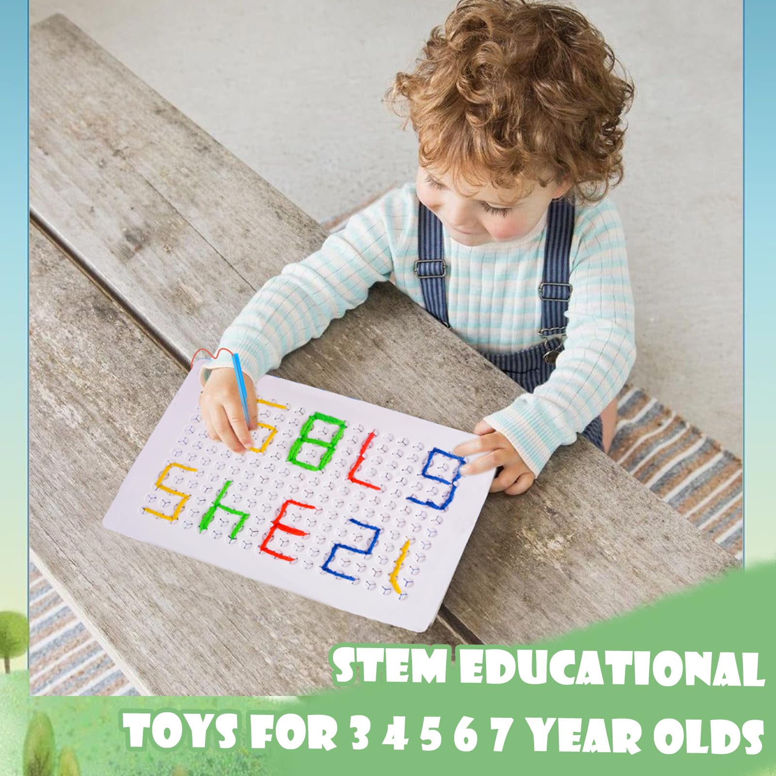 Snapklik.com : Fine Motor Threading Boards For Kids - Pencil Grasp Fine ...