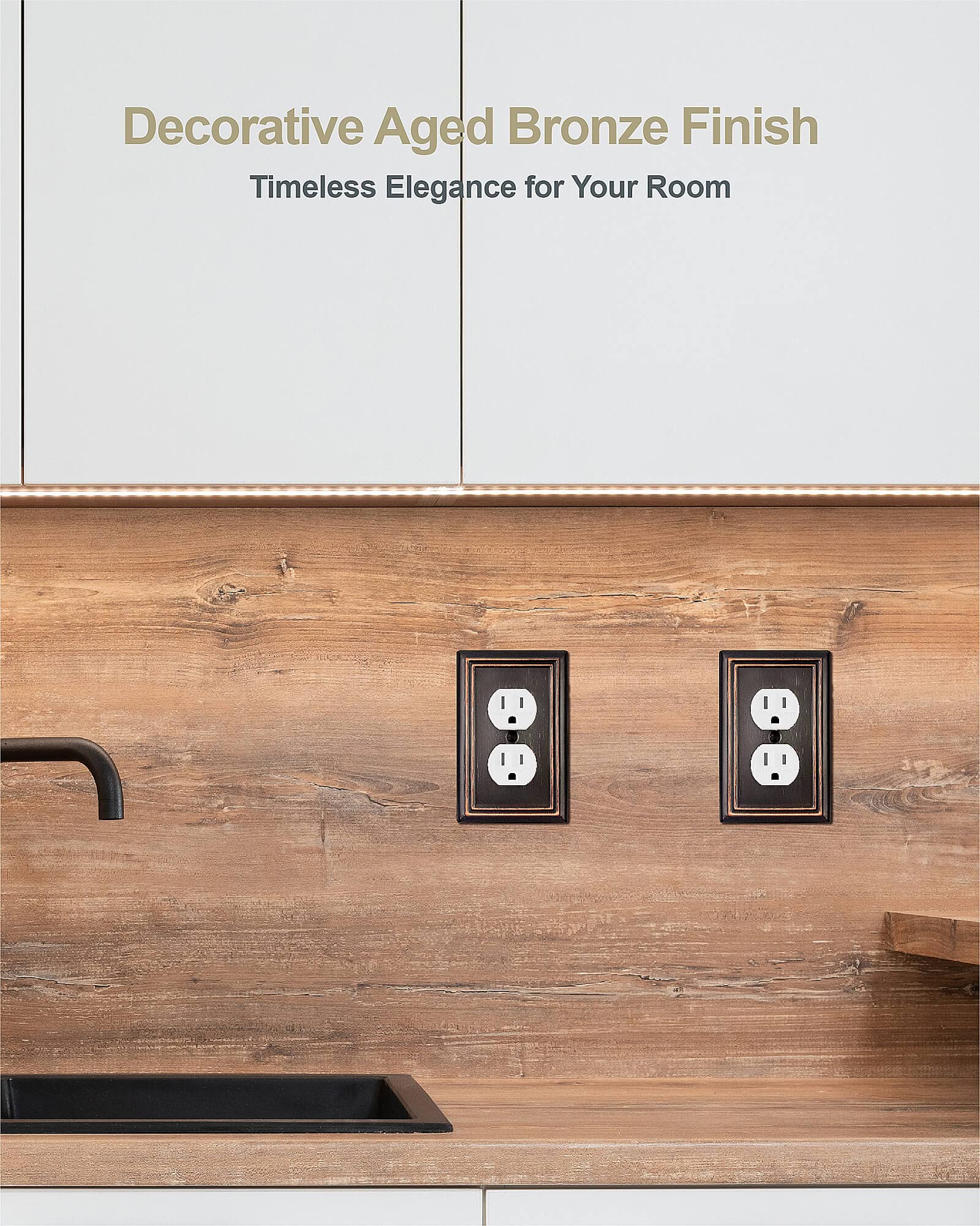 Electrical Plate Cover ZILLSEA Aged Bronze Wall Plate - Decorative ...