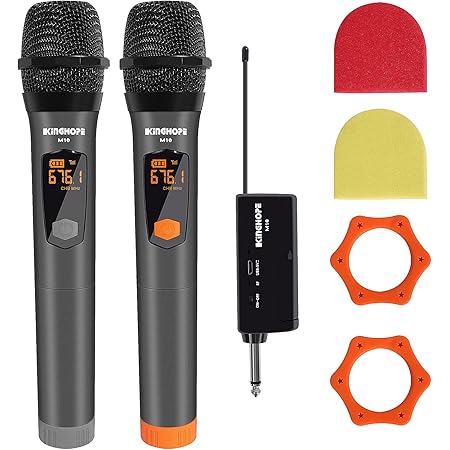 Amazon.com: Naxa NAM-984 Dual Handheld Wireless Microphone Starter Kit ...