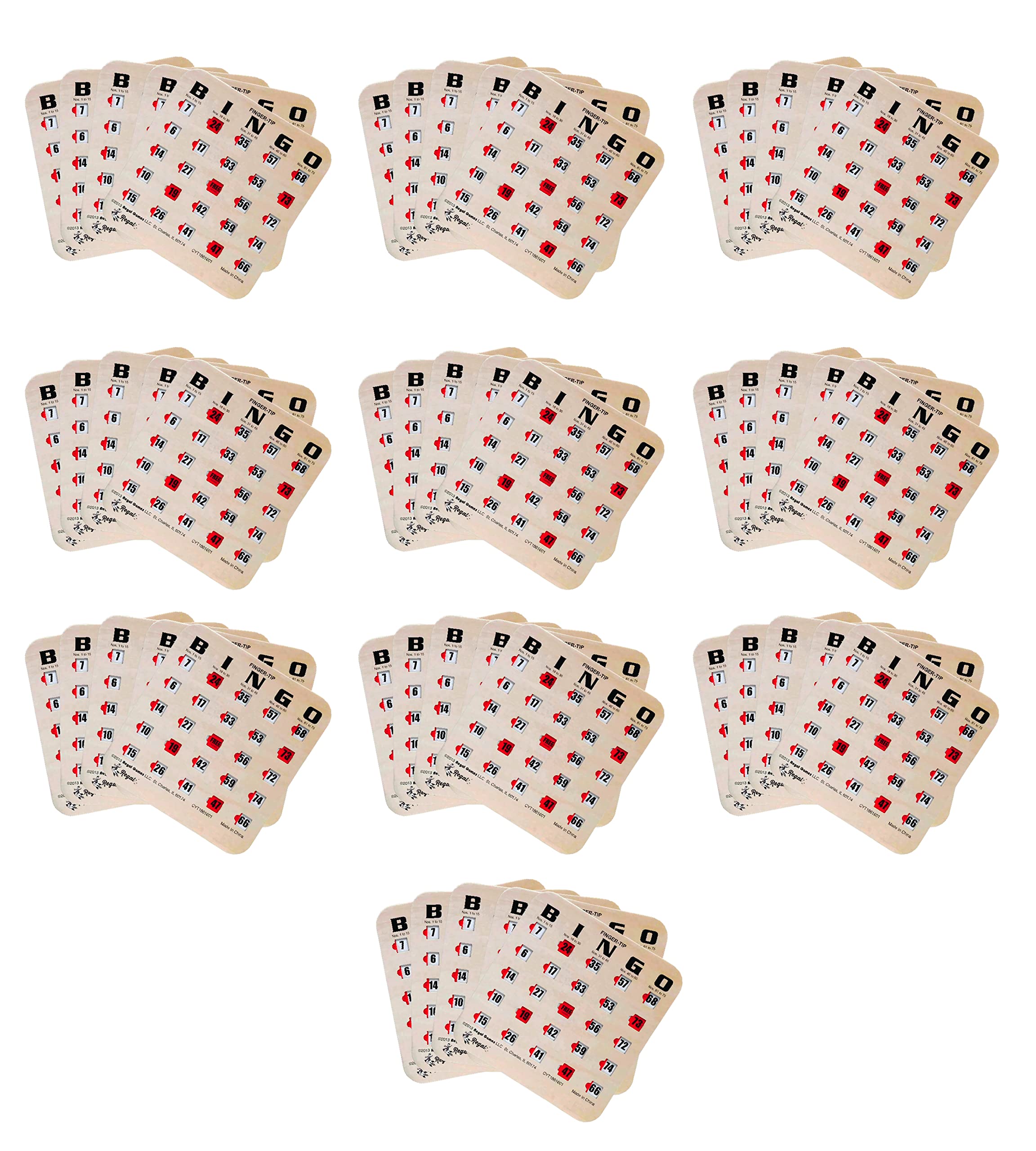 Snapklik.com : Regal Bingo Bulk Bingo Cards