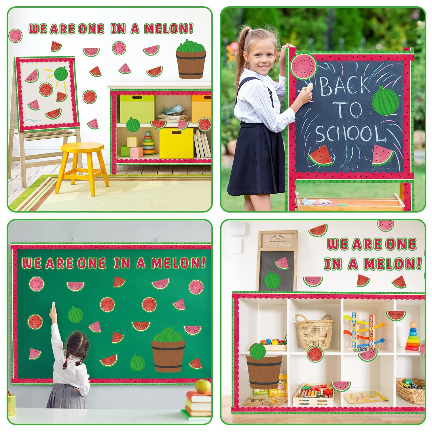 Snapklik.com : AsodSway Summer Watermelon Fruit Bulletin Board Cutouts ...