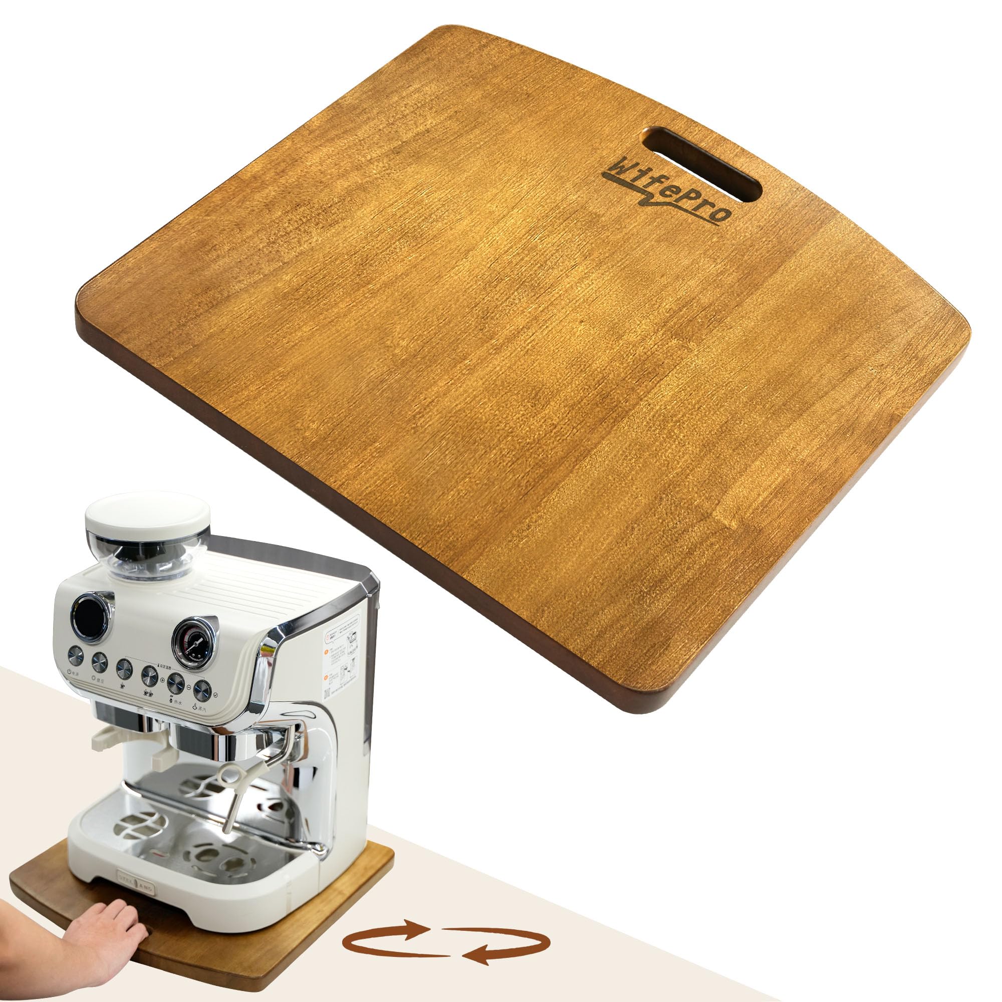 Amazon.com: Sliding Tray for Coffee Maker - Solid Wooden Appliance ...