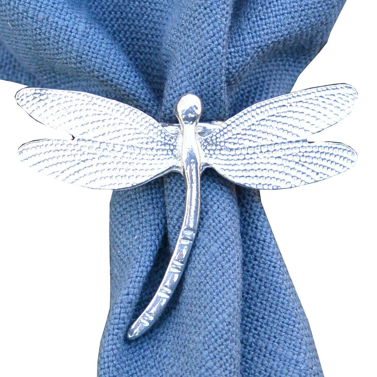 Fine Pewter Dimpled Dragonfly Scarf Ring, Handcast By William Sturt ...