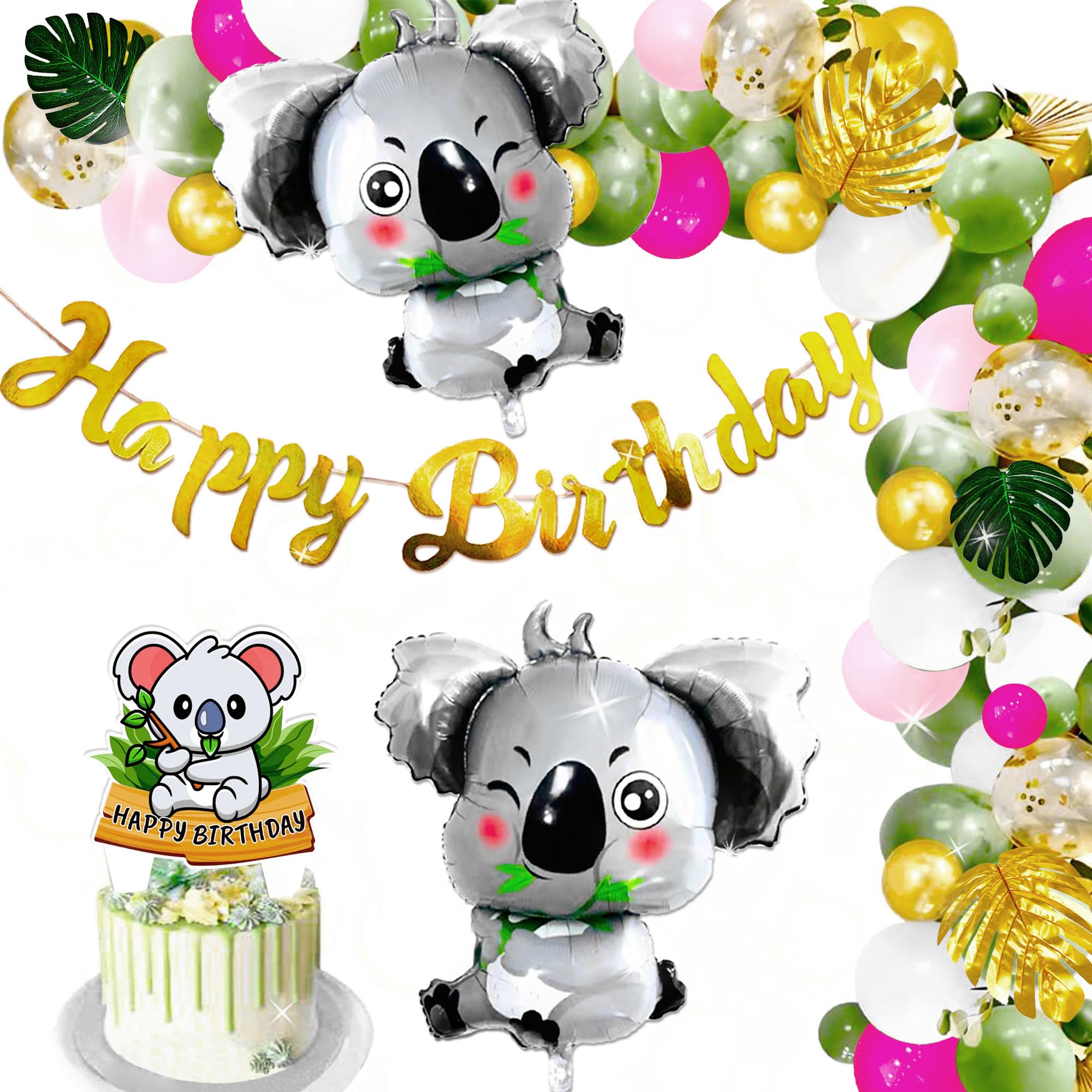 Amazon.com: Koala Birthday Decorations Koala Birthday Party Supplies ...