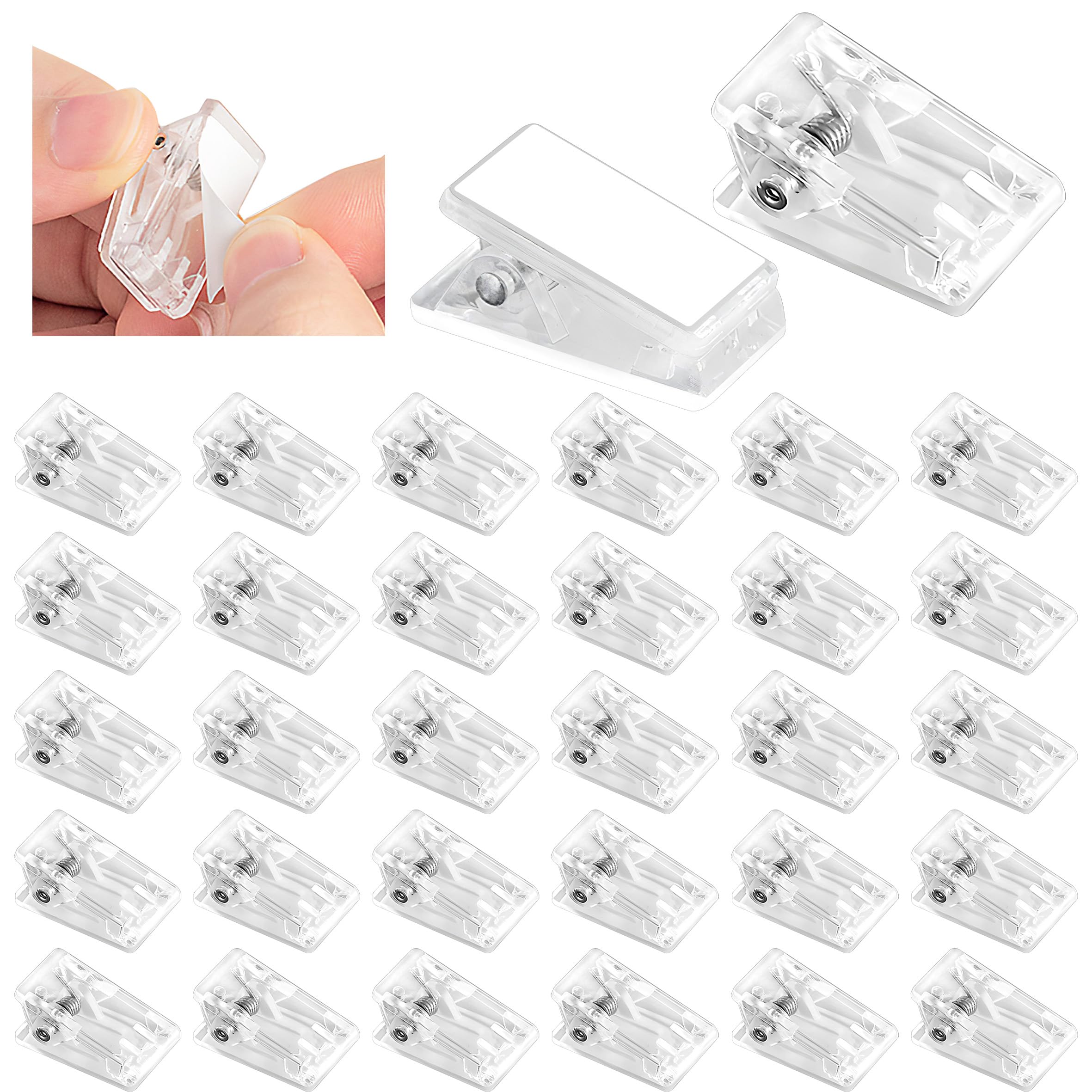 Amazon.com : YHNTGB 120 pcs Self-Adhesive Clips Wall Tapestry Clips ...