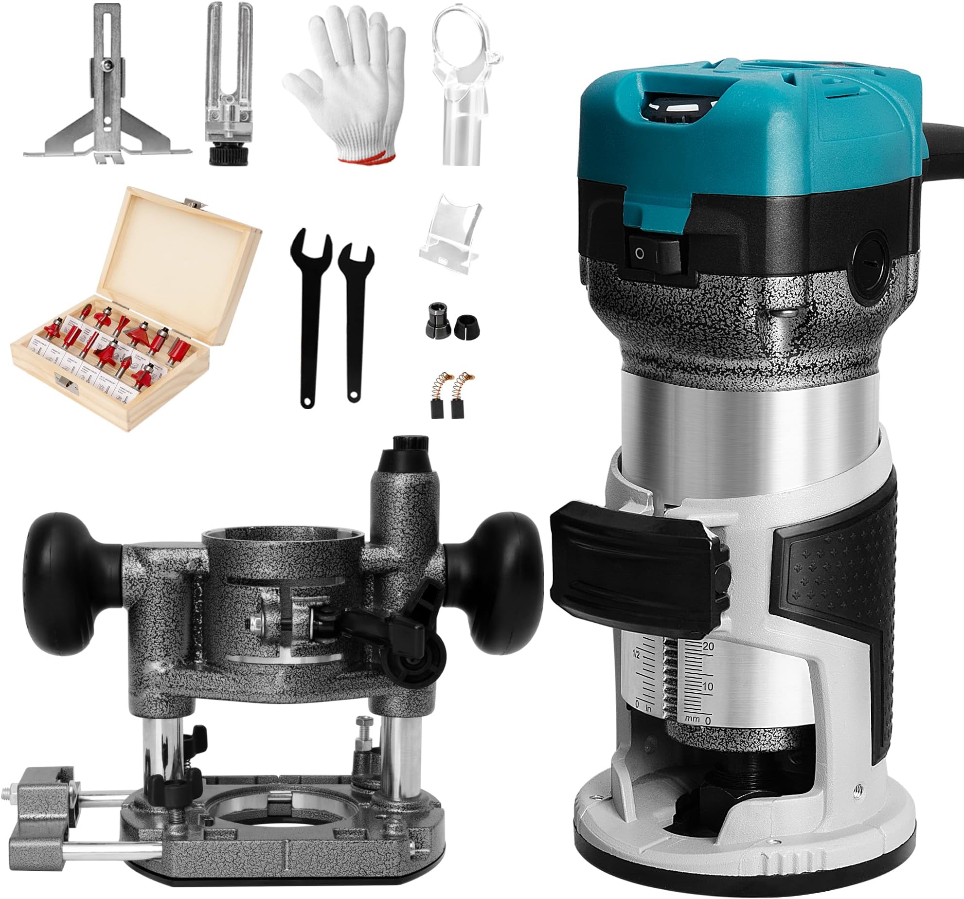 CRAFTSMAN V20 Router Tool, Cordless, Variable Speed, Fixed Base Router ...