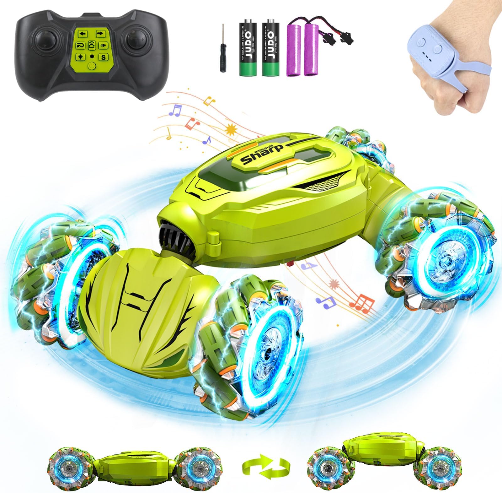 Amazon.com: DDAI RC Cars Gesture Sensing Stunt Car - Best Gifts for ...