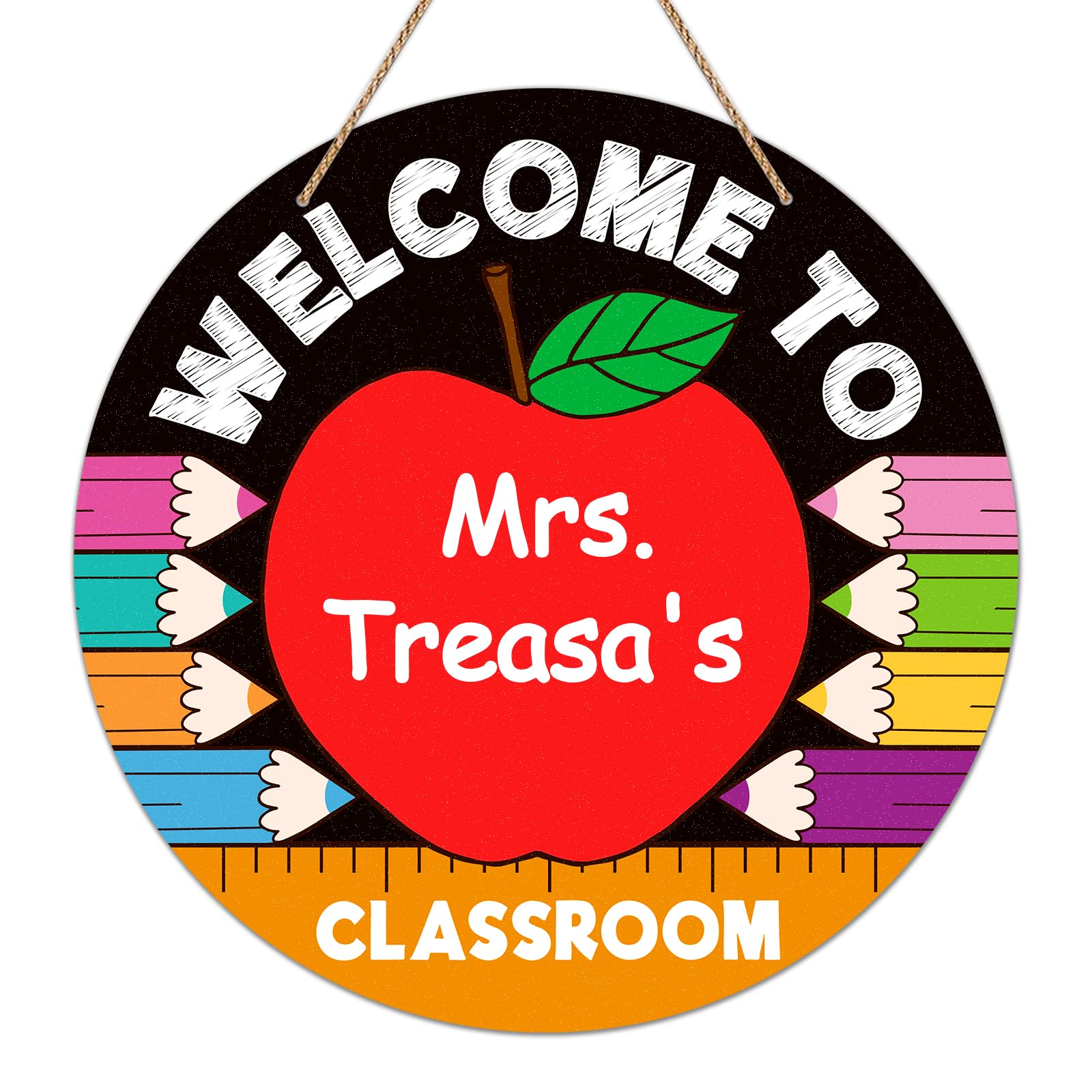 Sicohome Teacher Sign 12 Welcome Back To School Classroom Door ...