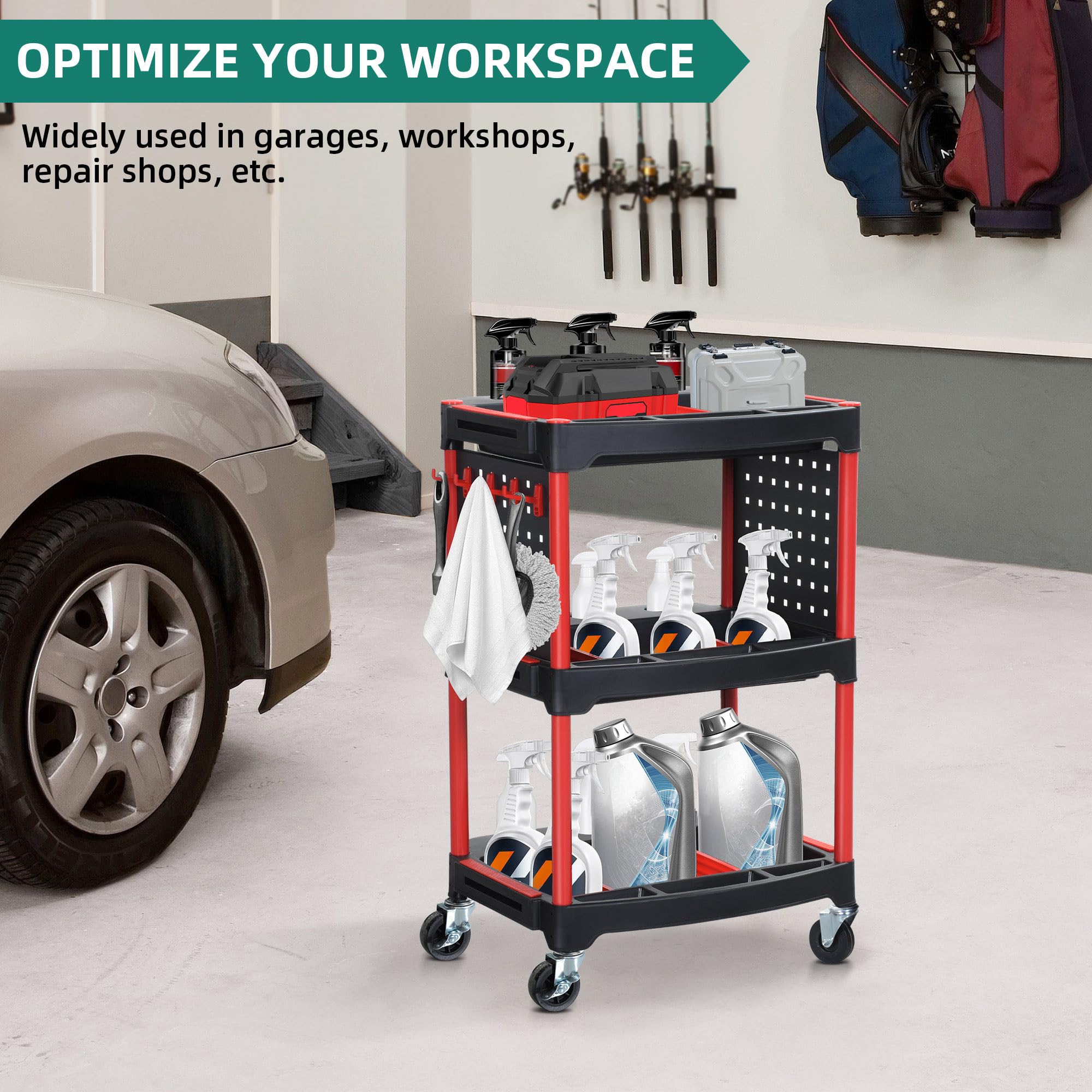Snapklik.com : YITAHOME Auto Detailing Cart