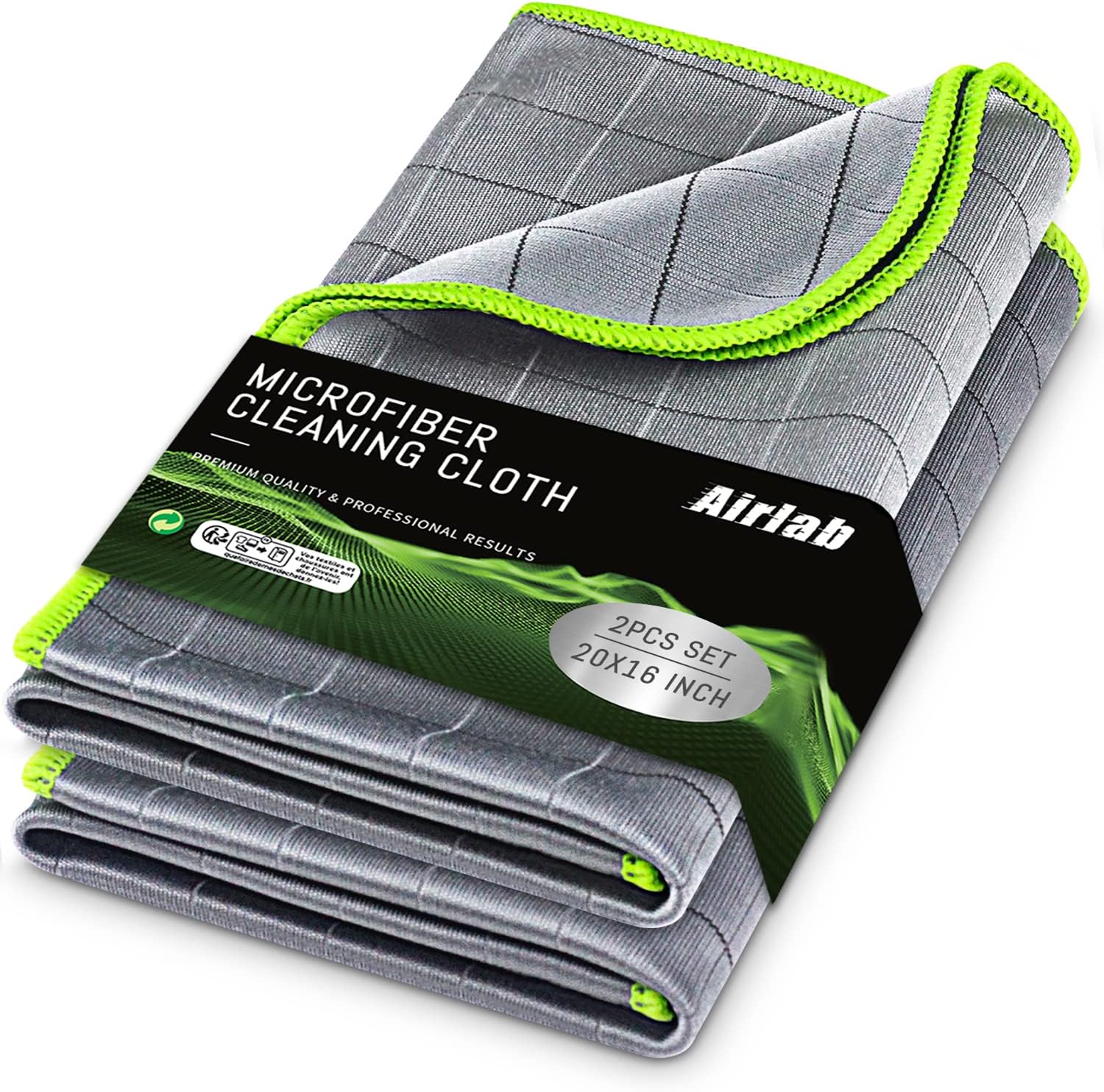 Amazon.com: VitalCozy 6 Pack Carbon Microfiber Cloth for Cleaning Glass ...