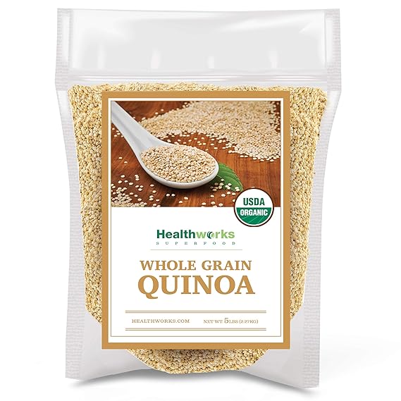 Amazon.com : Healthworks Superfoods Organic Quinoa White Whole Grain ...