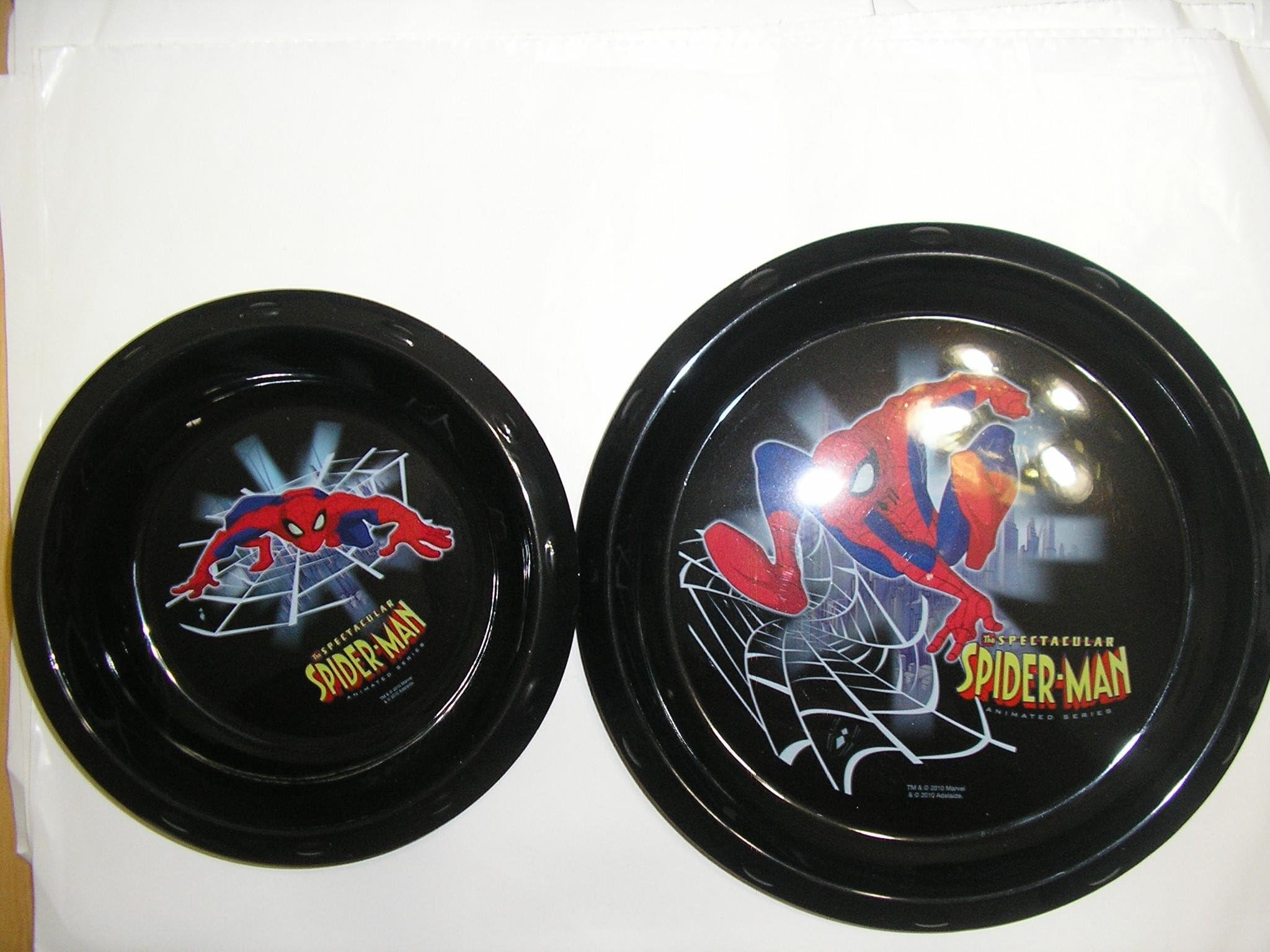 Amazon.com: Marvel Spiderman Plate & Bowl Set ~ Black : Baby