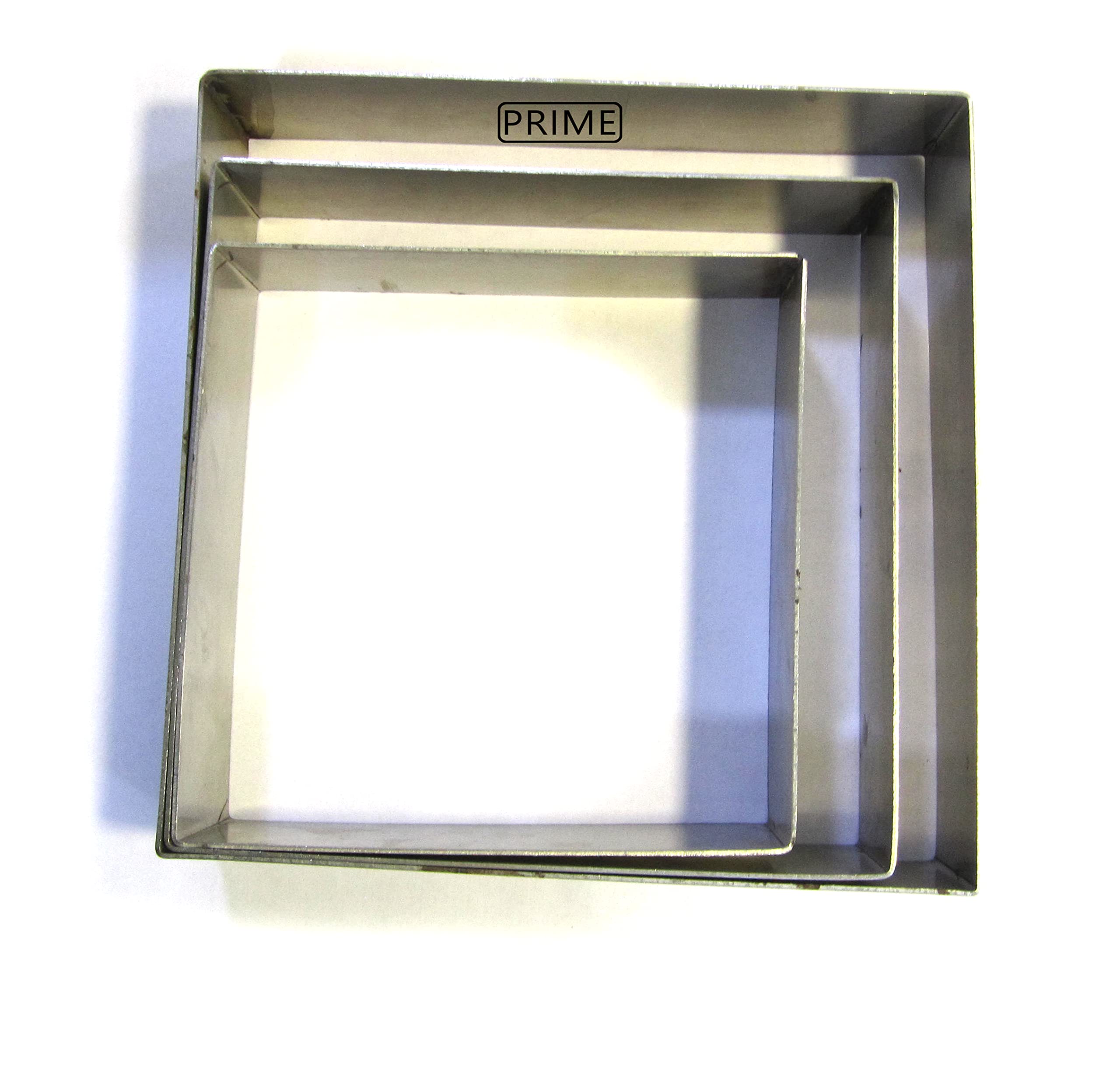 Buy Prime Bakers and Moulders Stainless Steel Square Cake Cut Outs ...