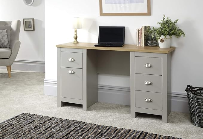 Lancaster Study Desk Grey : Amazon.co.uk: Home & Kitchen