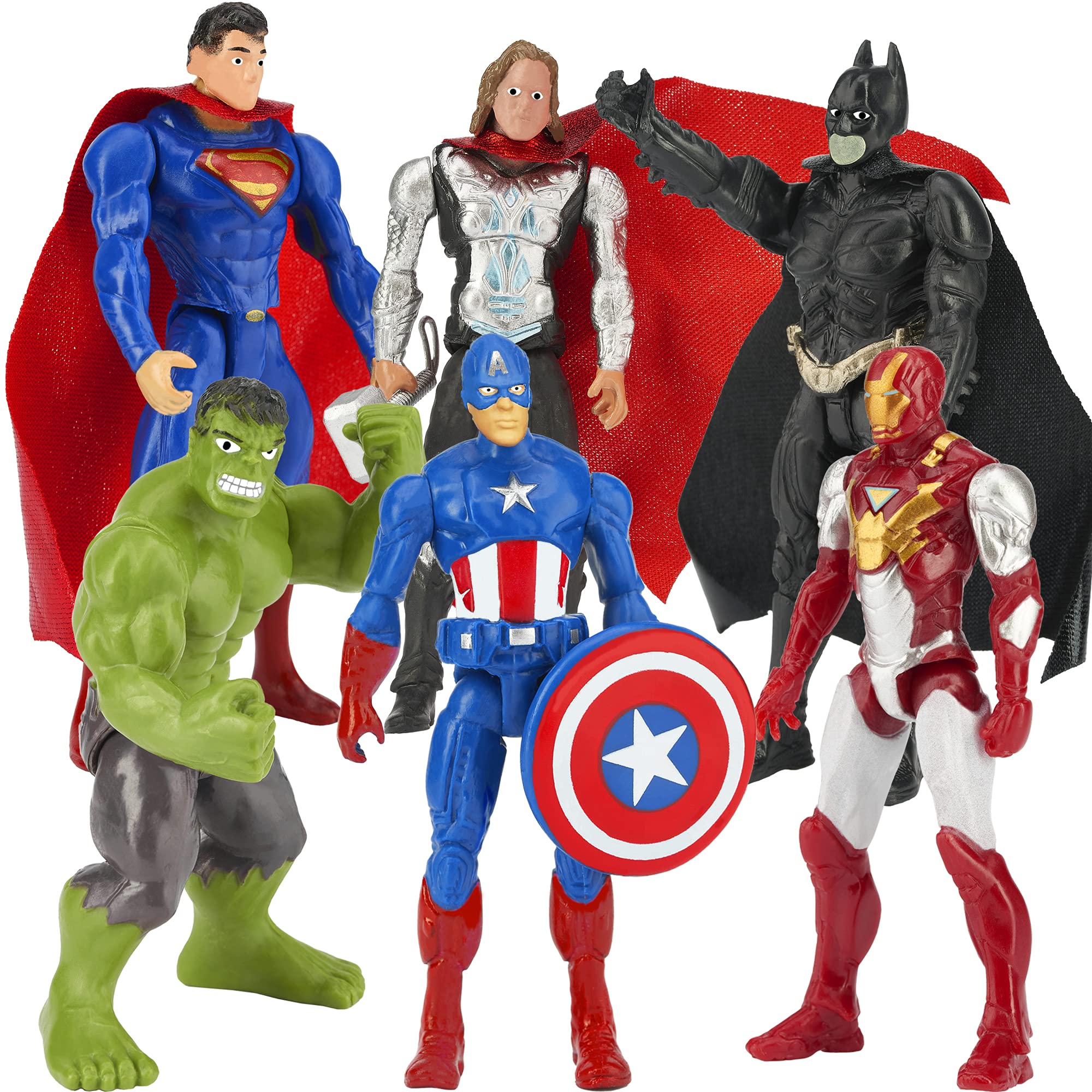 Ultimate Superhero Toy Set of 6 PSC – Best Heroes Action Figures ...