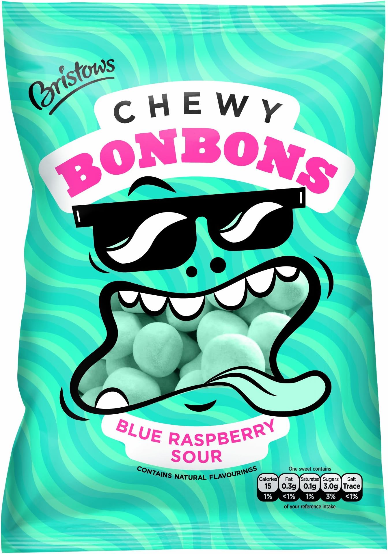 Amazon.com : Bristows Chewy Blue Raspberry Bon Bons 150g : Grocery ...