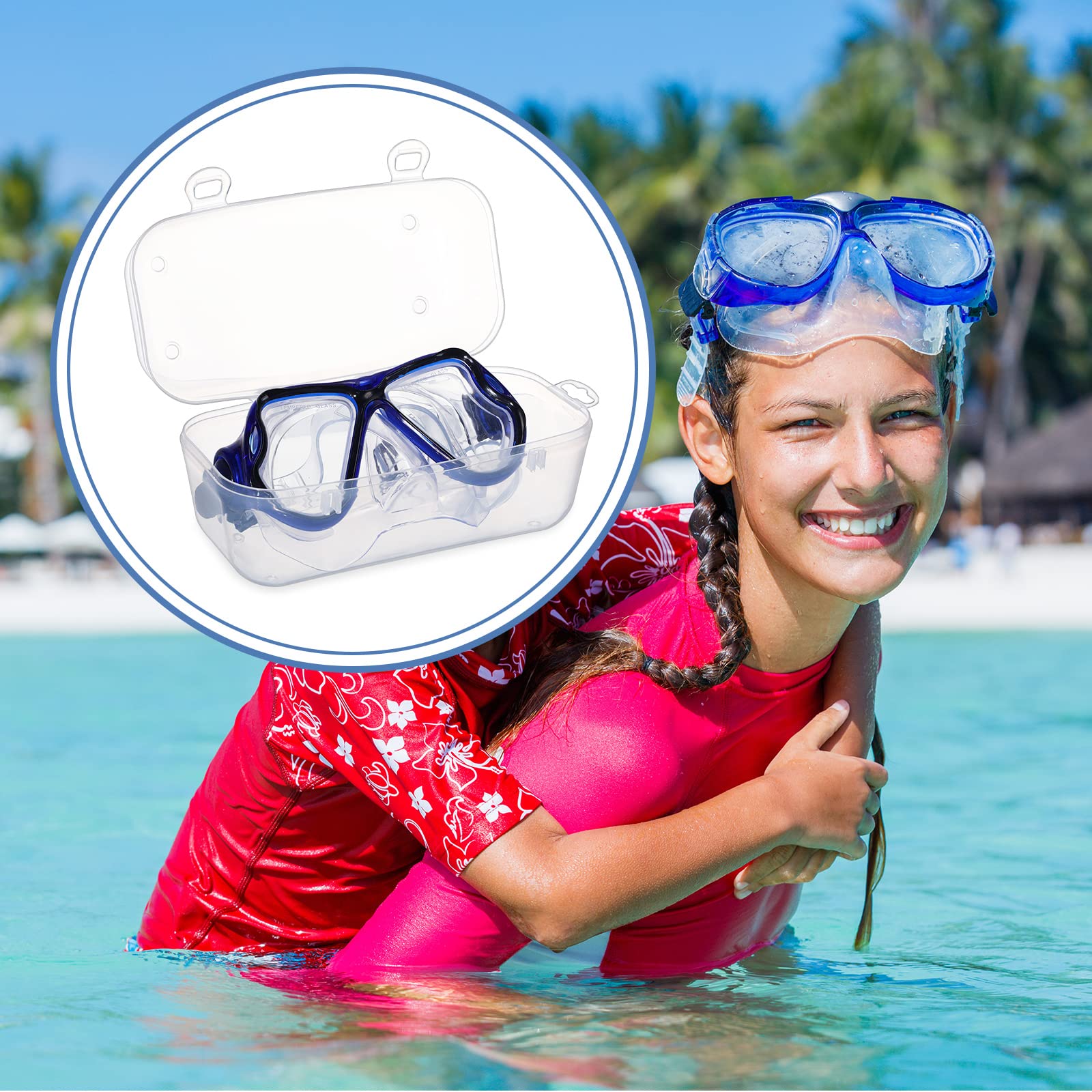 Snapklik.com : Diving Face Mask Case Scuba Mask Box Face Diving Snorkel ...