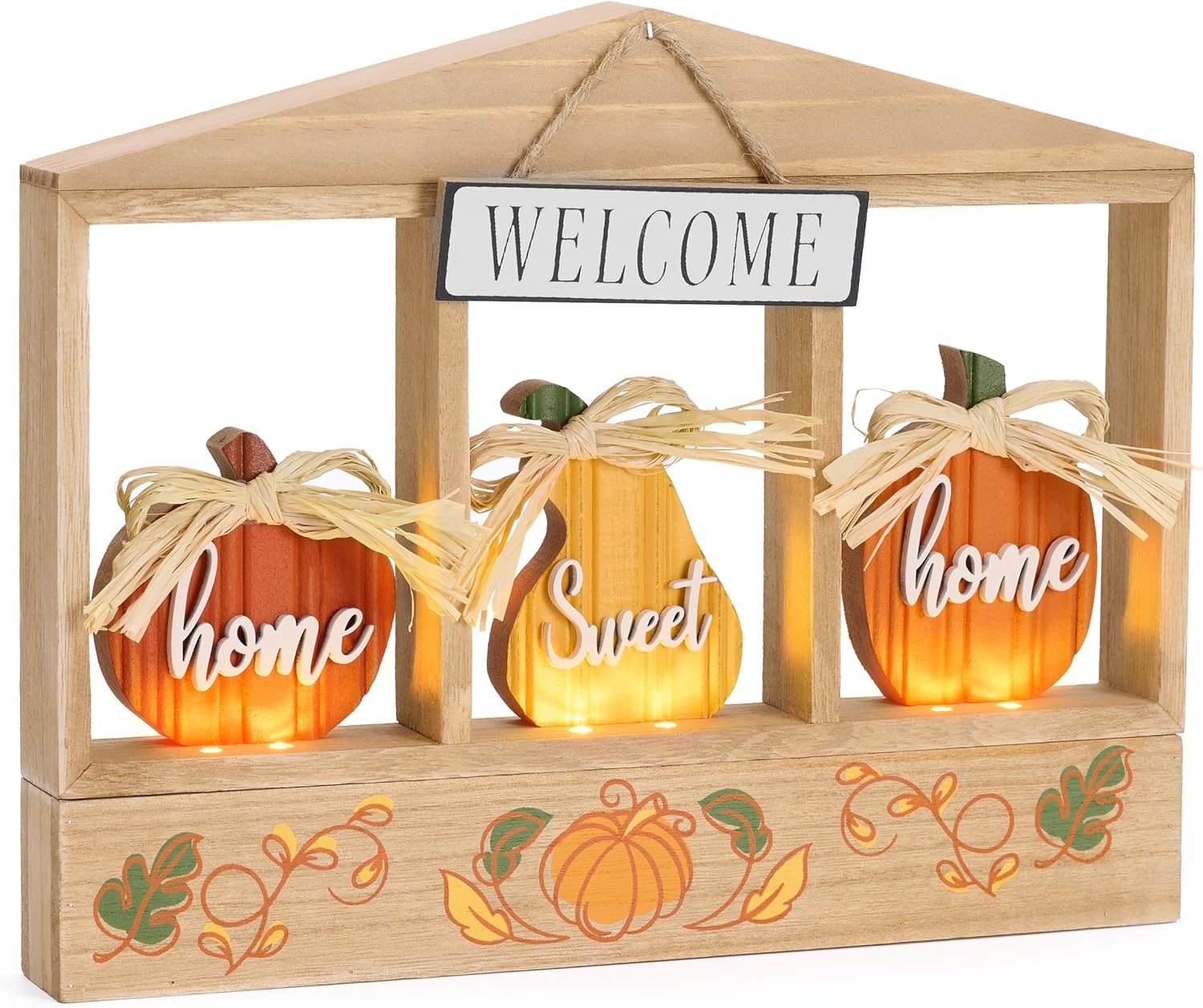 Amazon.com: Valery Madelyn Fall Table Decorations for Home, Lighted ...