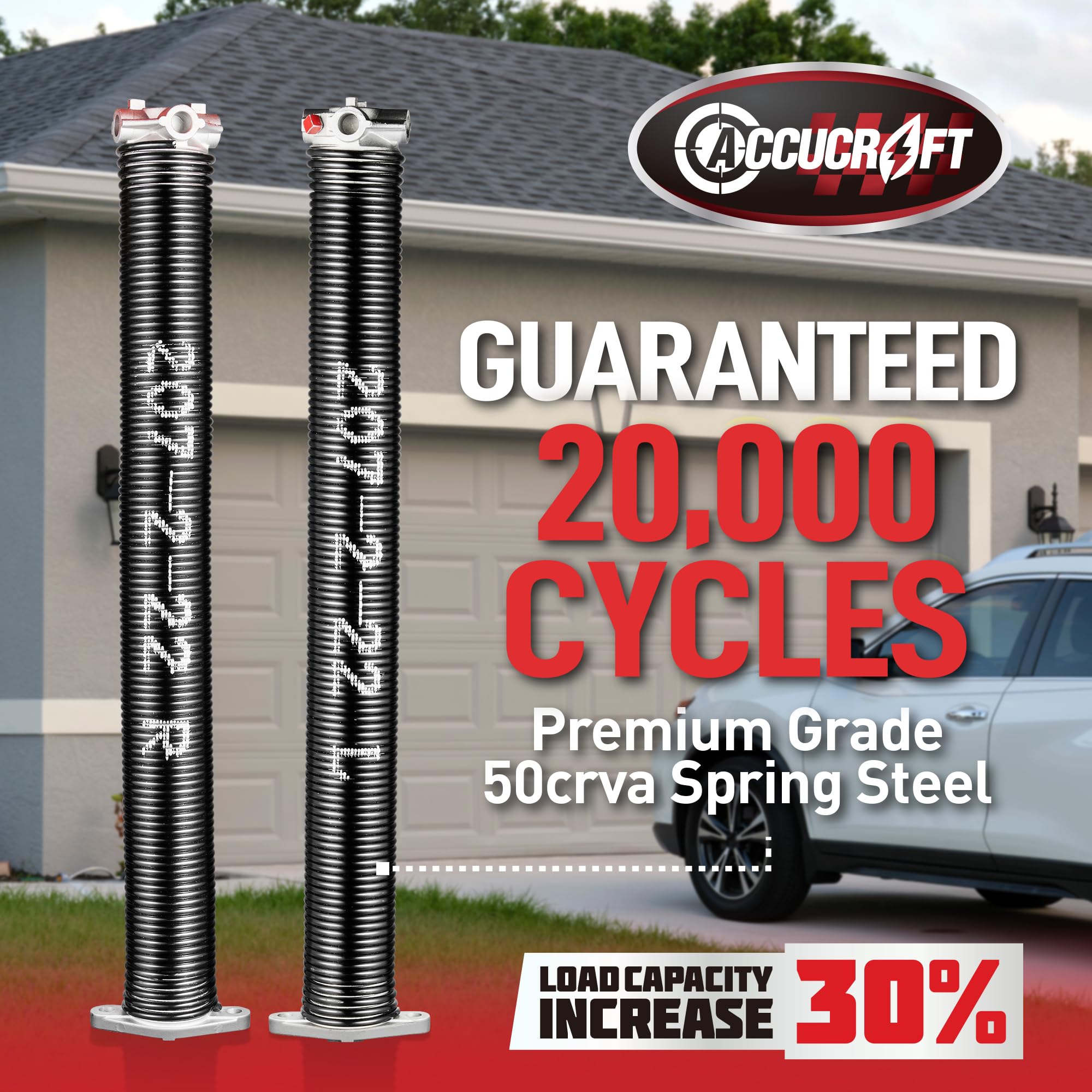 Snapklik.com : Garage Door Spring 0207”x 2”x 22” (Pair), 20,000 Cycles ...