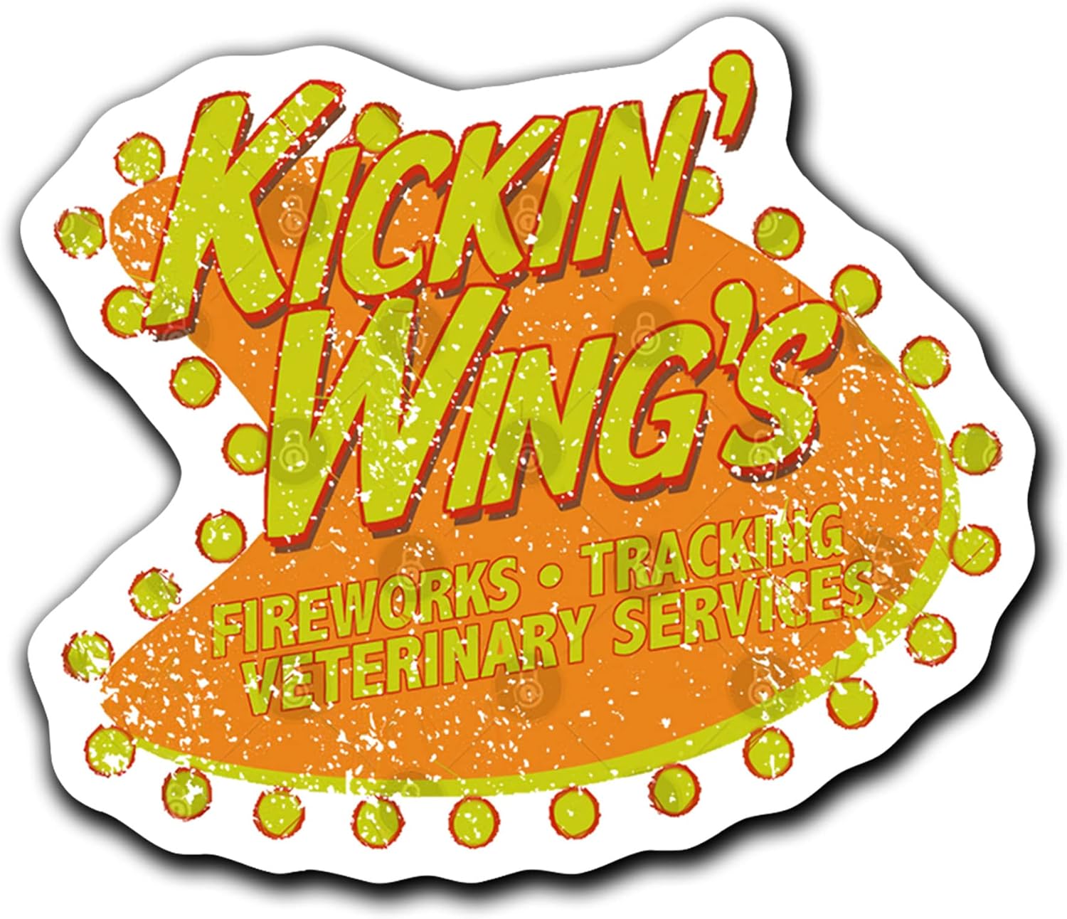 Amazon.com: Joe Dirt Kickin Wing Sticker 5" : Automotive