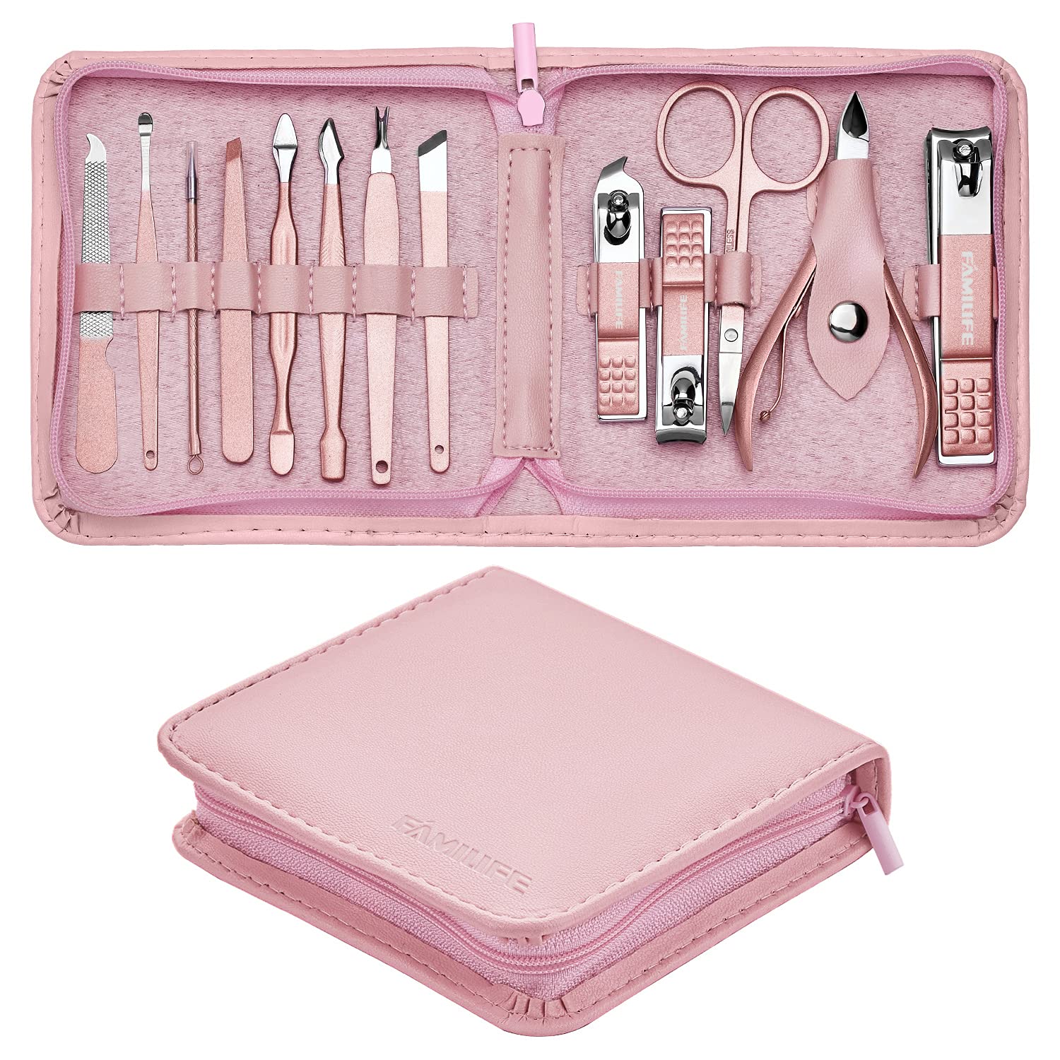 Manicure Set Professional Manicure Kit 11 in 1 Gift Set for Women and ...