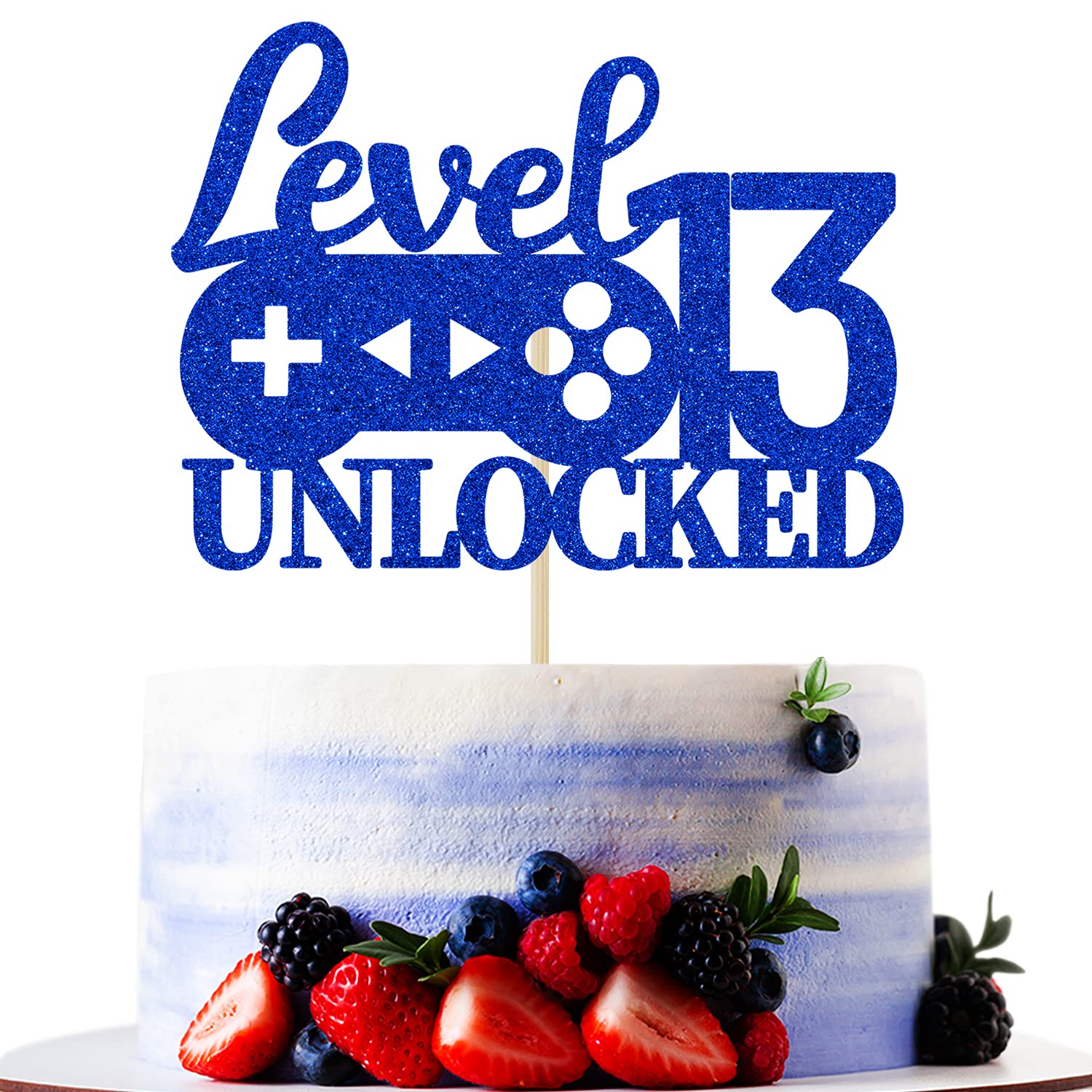 Sarahship Video Game Level 13 Unlocked Cake Topper Happy 13th ...