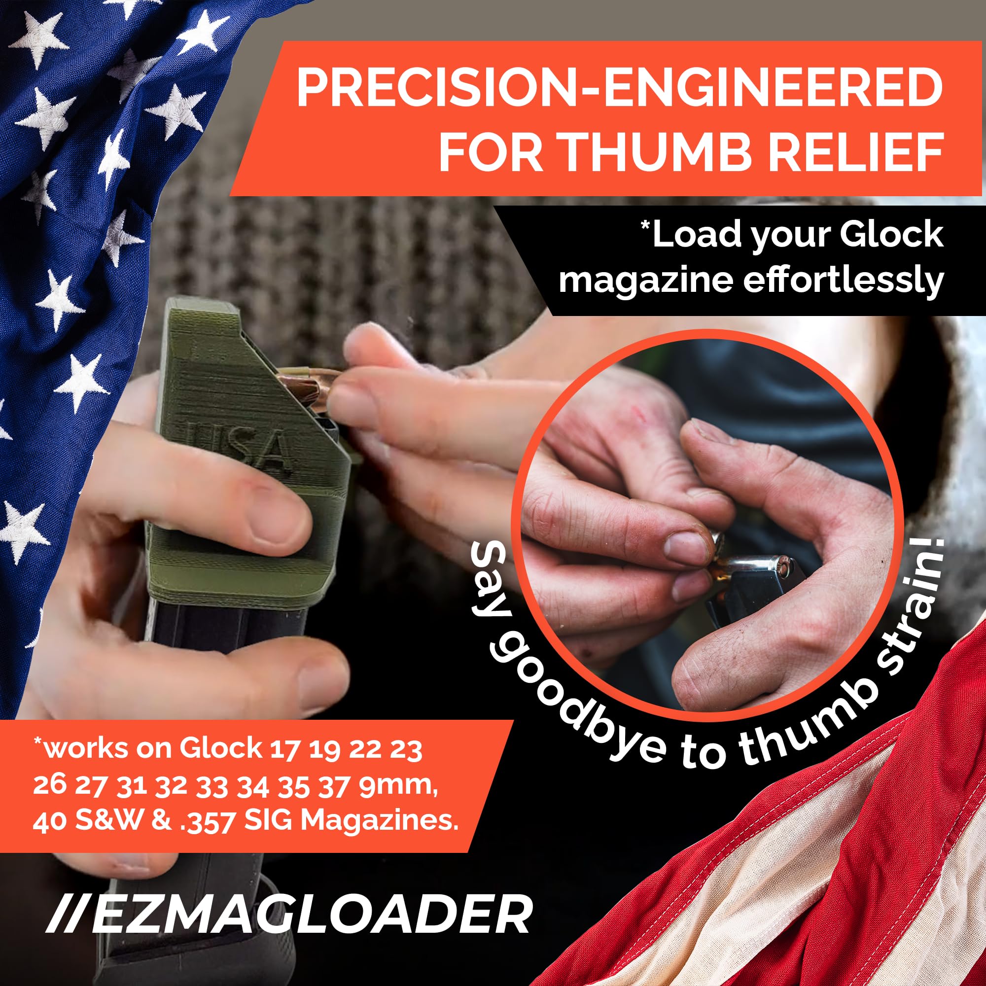Snapklik.com : EZMAGLOADER Magazine Loader For The Glock 17 19 22 23 26 ...