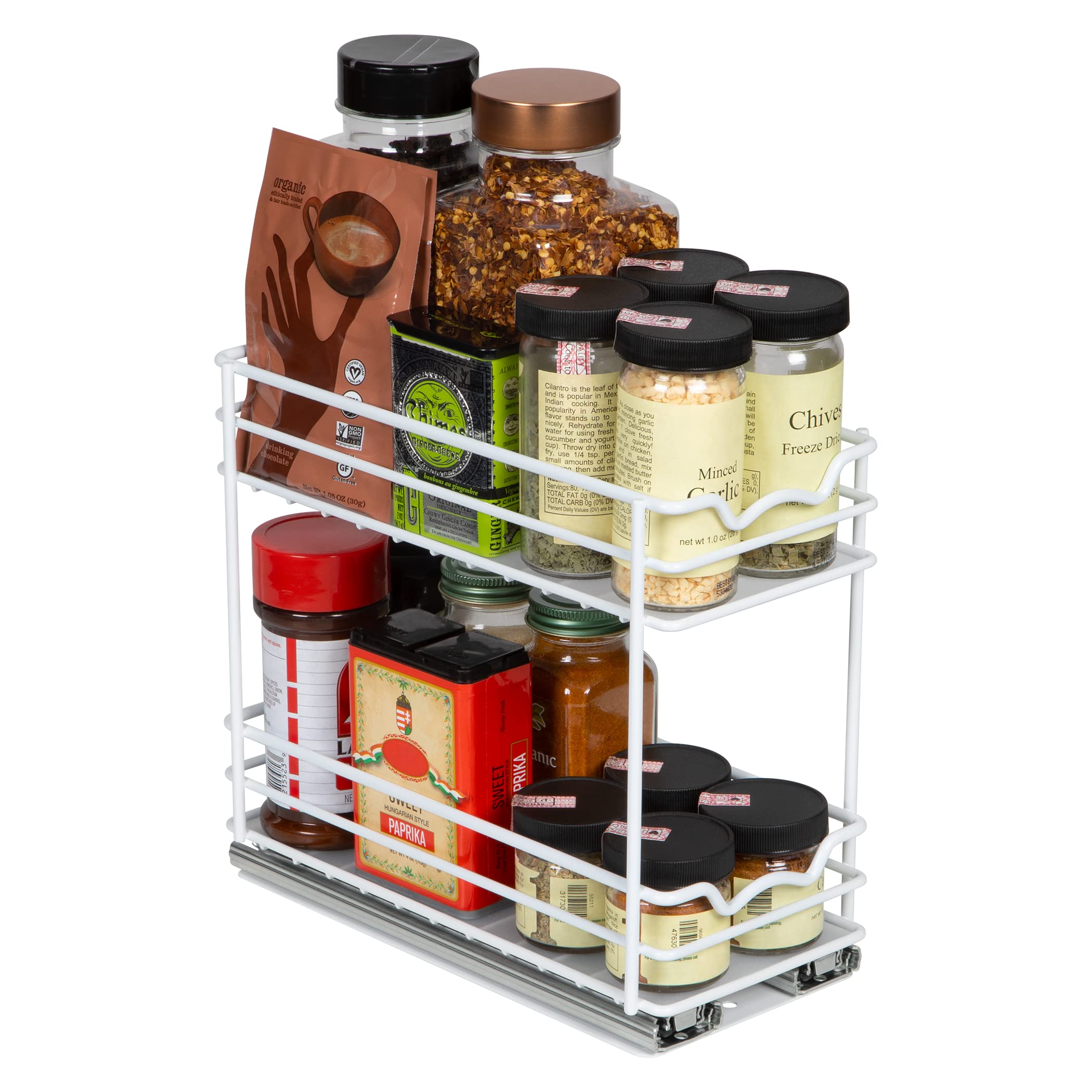 HOLDN’ STORAGE Spice Rack Organizer for Cabinet, Heavy Duty - Pull Out ...