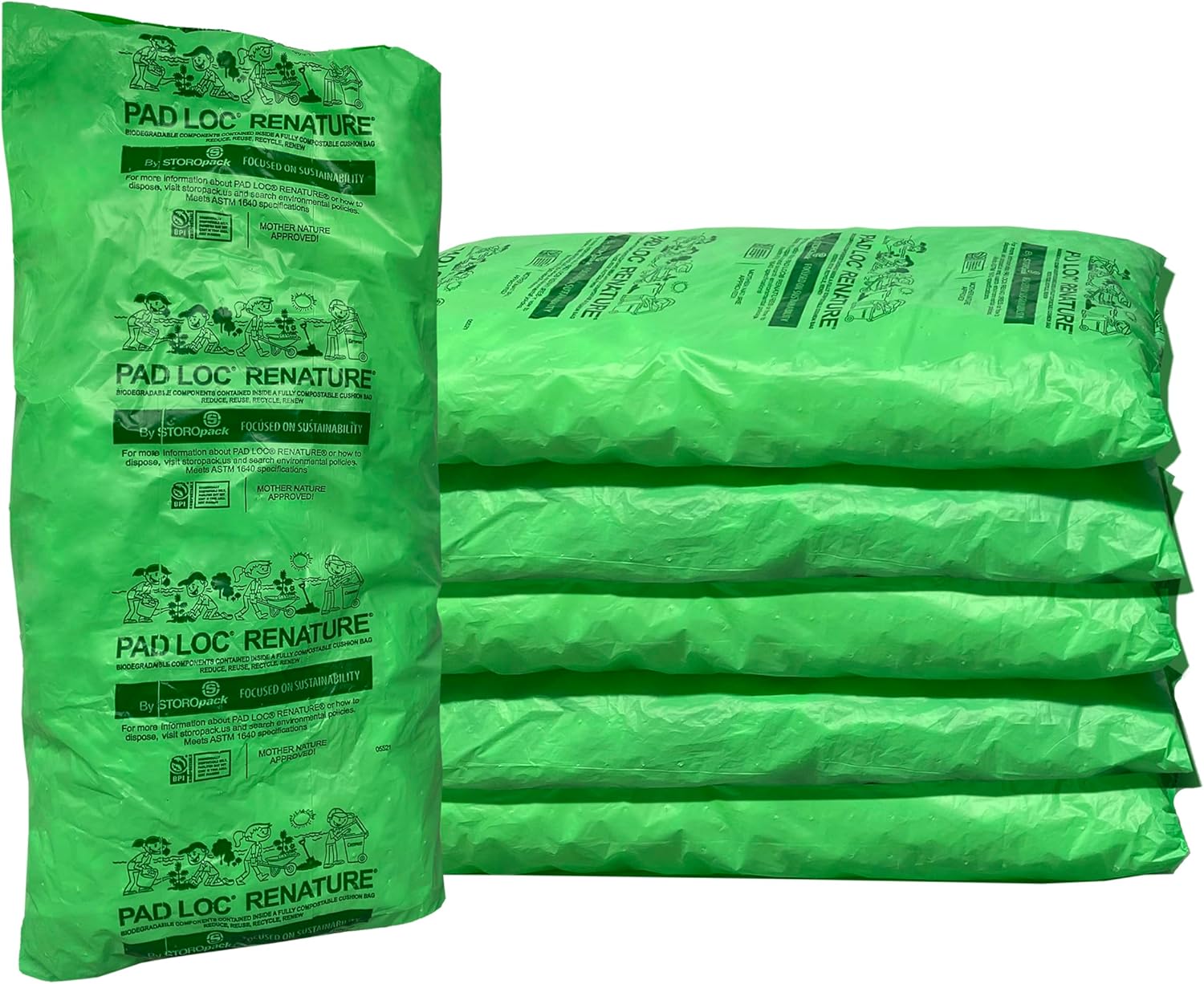Amazon.com: UBMOVE Packing Peanuts, 6 Pack, Green, Compostable ...